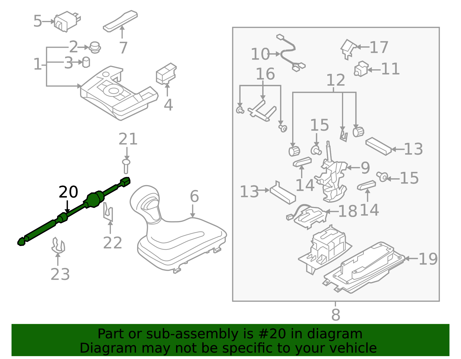4L0-713-265-F - Control Cable 2011-2015 Audi Q7 | Audi OEM Parts