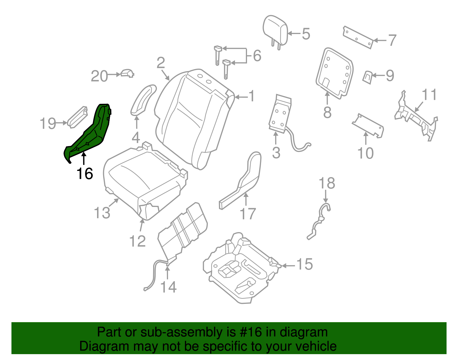 88405-3JA0A - Outer Finish Panel - 2013-2020 Nissan Pathfinder | Nissan ...