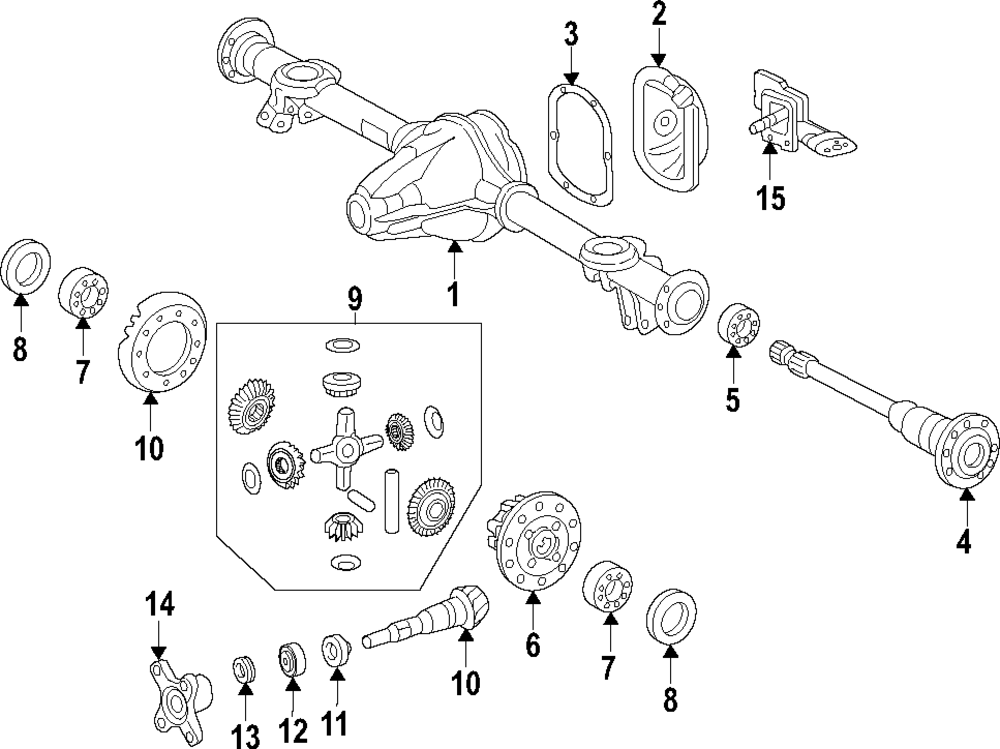 016-981-59-05 - Front Pinion Bearing 2010-2024 Mercedes-Benz | Mercedes ...