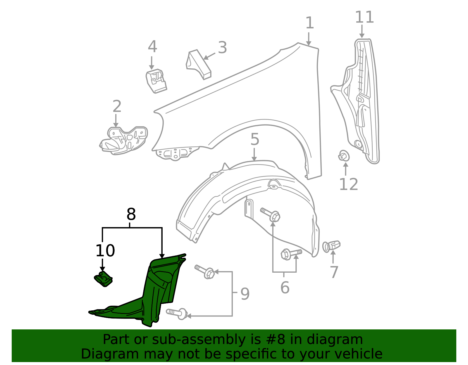 1K0-805-911-H - OEM NEW 2005-2010 Volkswagen Jetta GLI Wagon Front ...