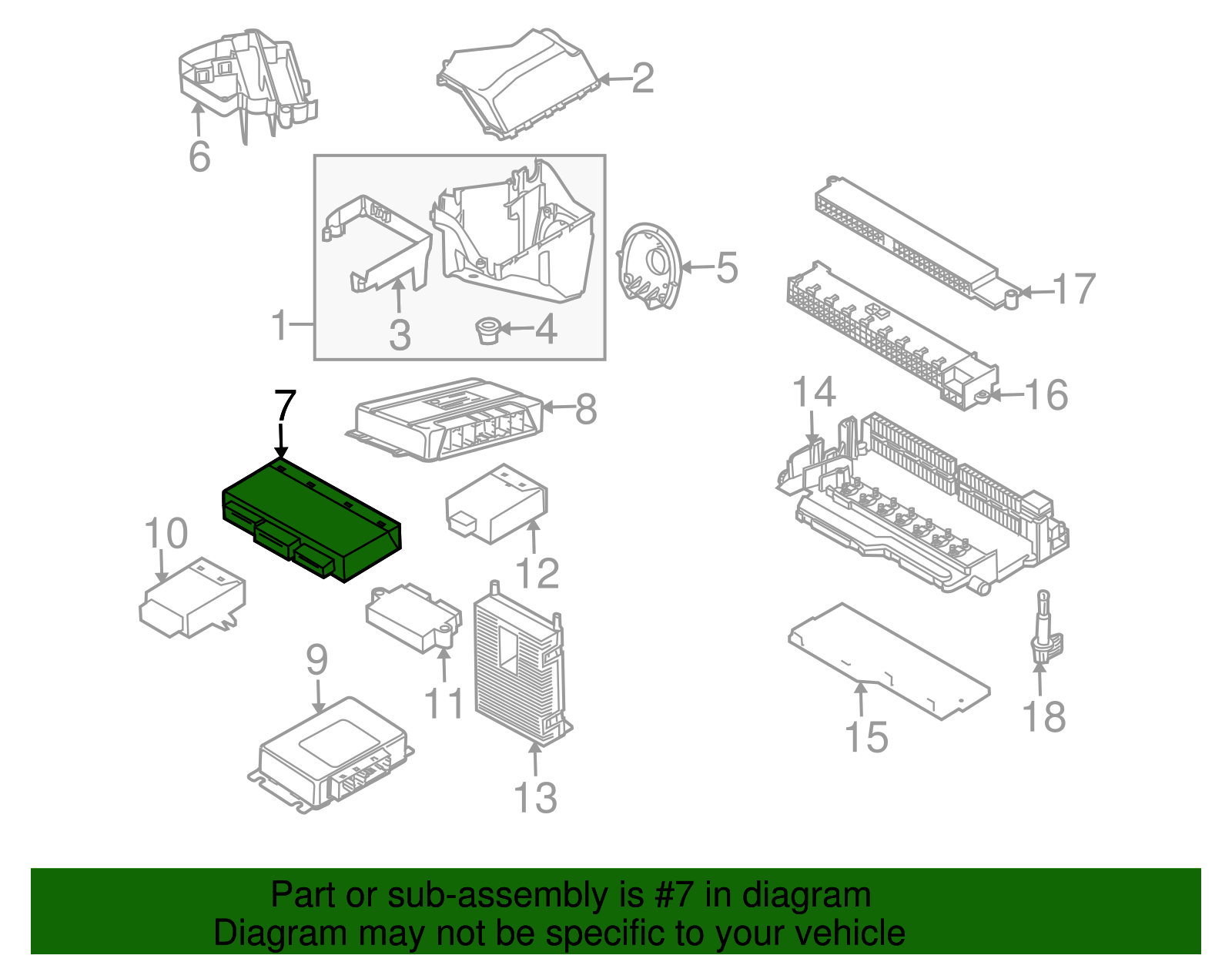 OEM BMW Control Module Part# 61353454607 | BMW Parts Center