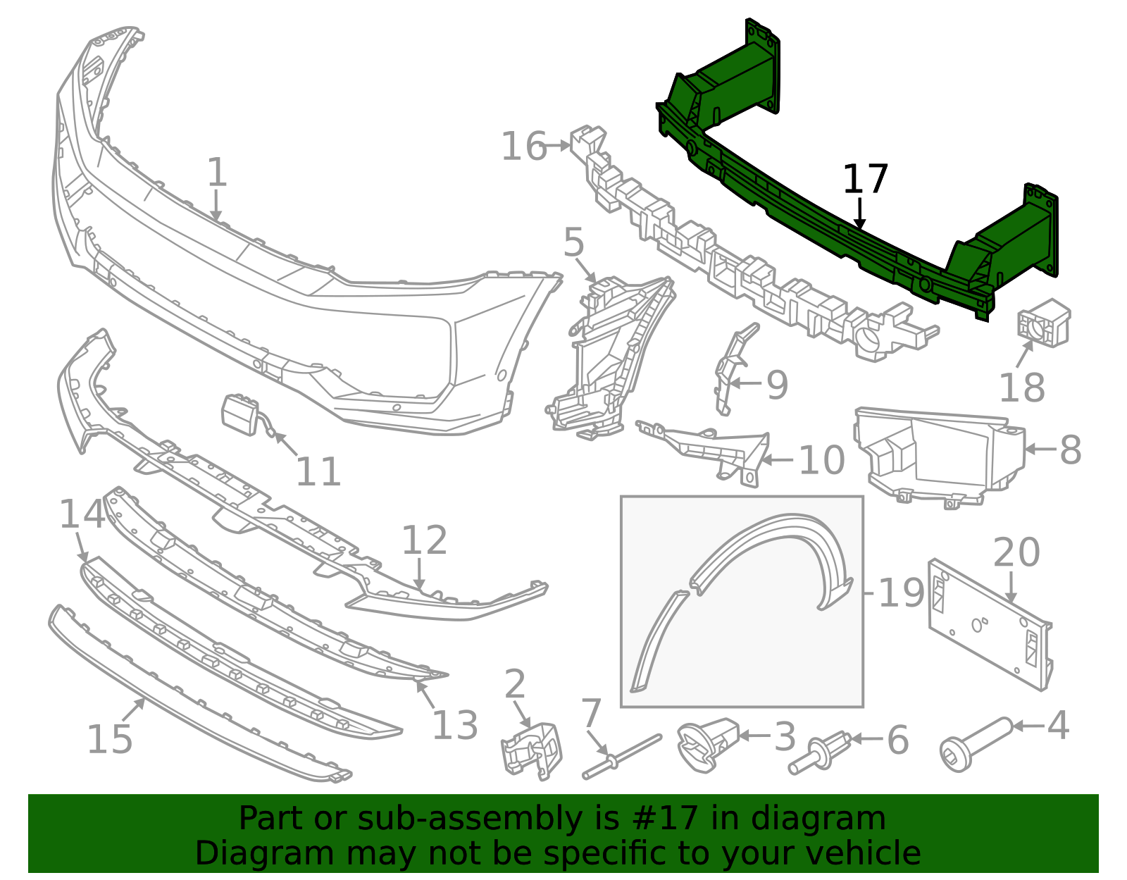 Impact Bar 9Y0-807-109-B | OEM Parts Online