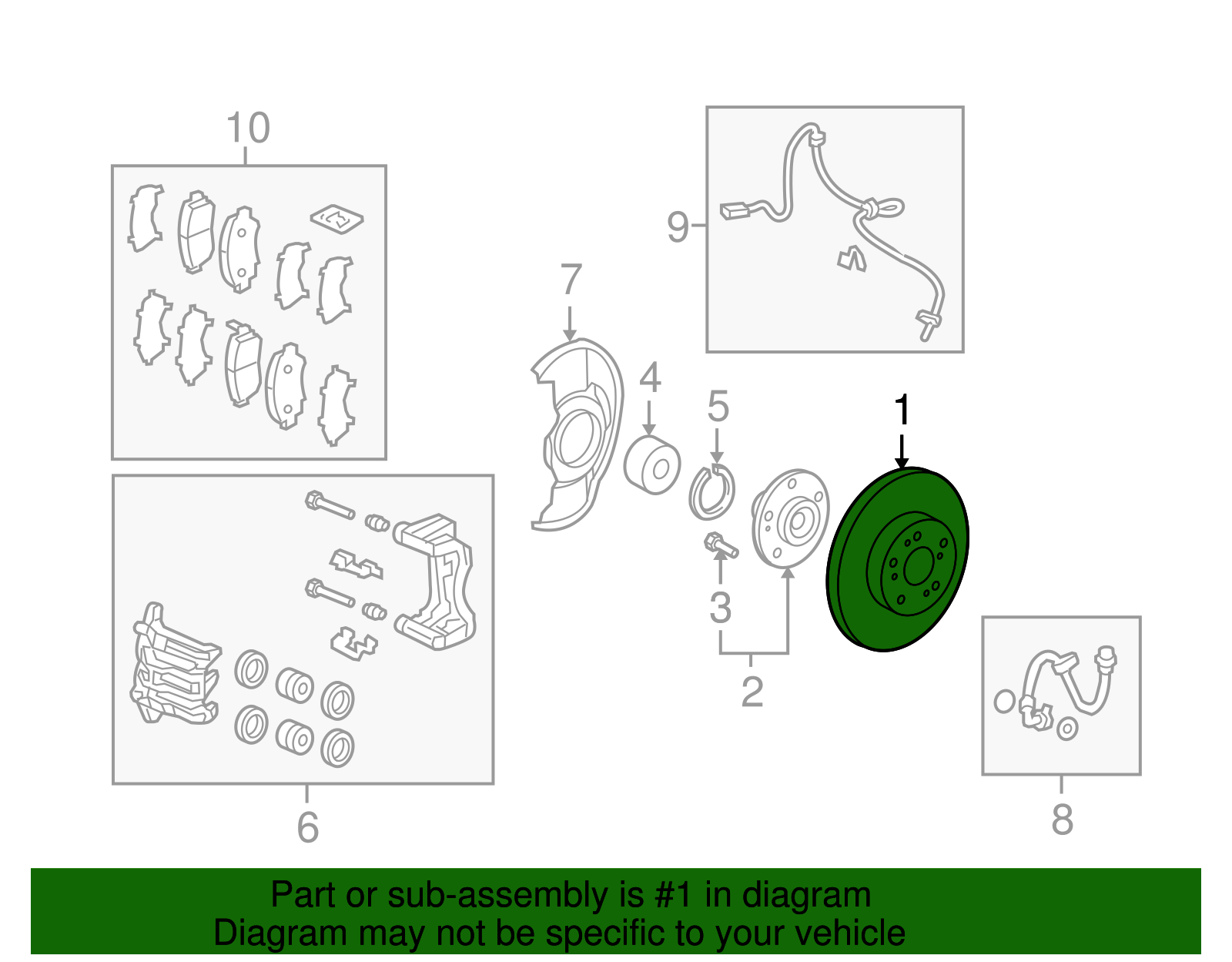45251-SWA-A22 - Rotor 2007-2012 Honda CR-V | Honda Parts Online