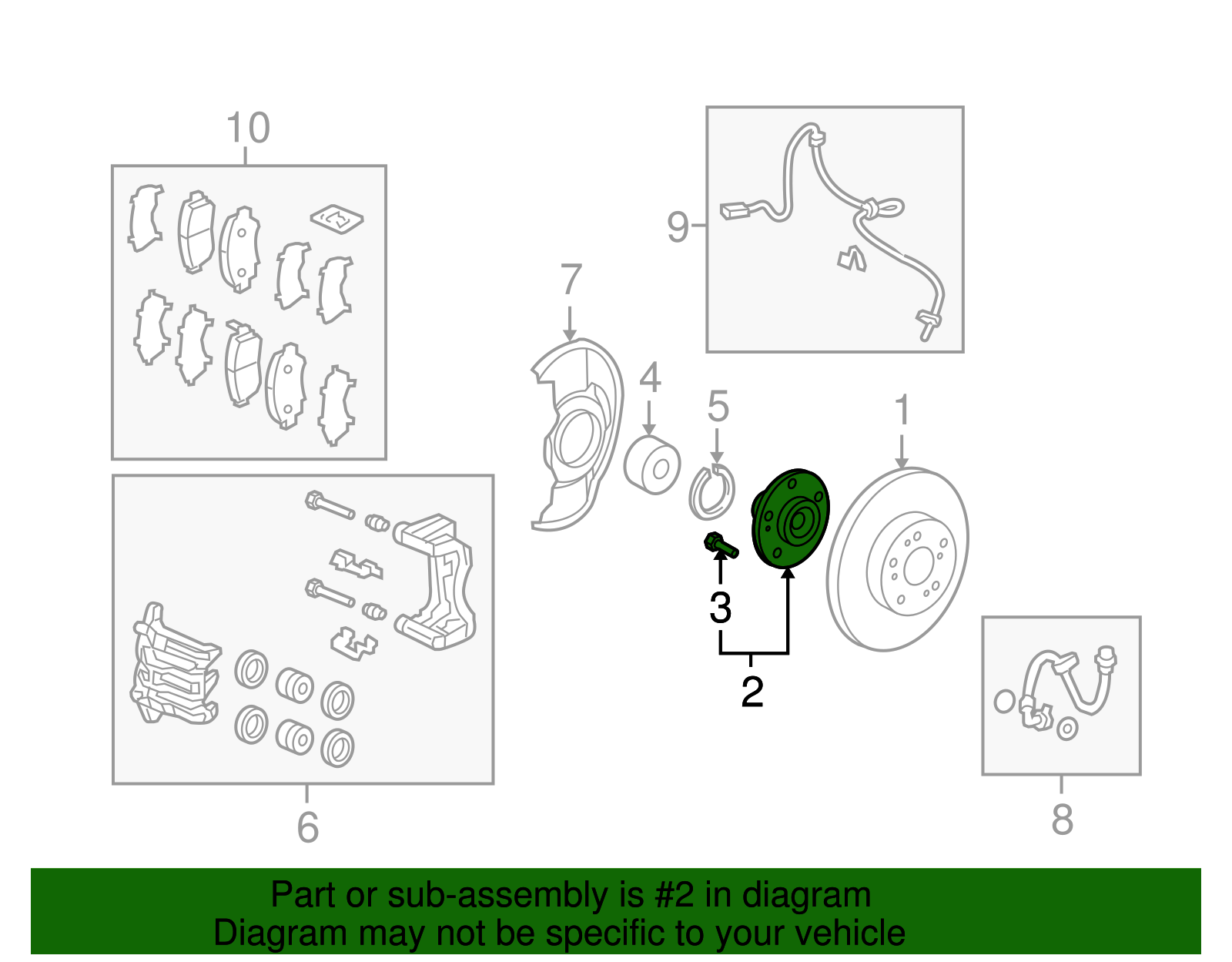 44600-SJK-J00 - Front Hub 2007-2016 Honda CR-V | Honda Parts Online