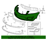 2013-2017 Chevrolet Traverse Front Upper Bumper Cover 23328140 GM ...