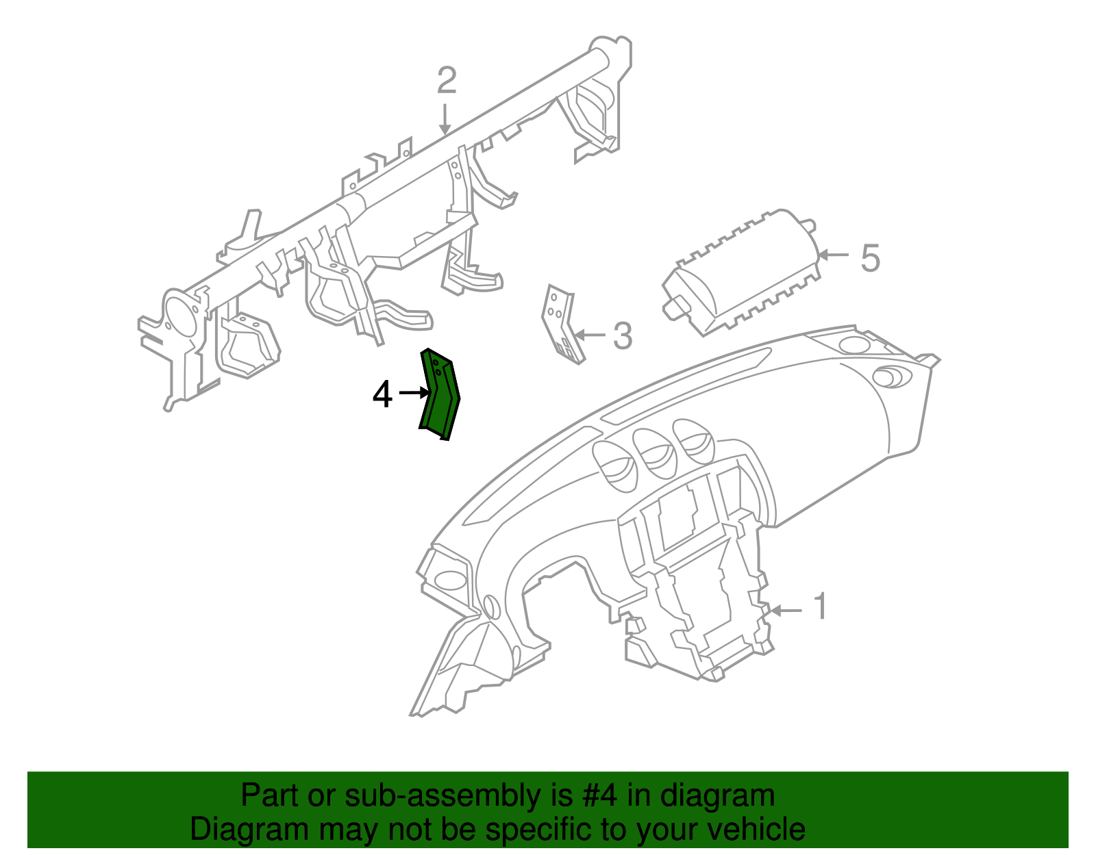 2009-2025 Nissan Reinforced Beam Stay 68170-JK600 | Scott Evans Nissan ...