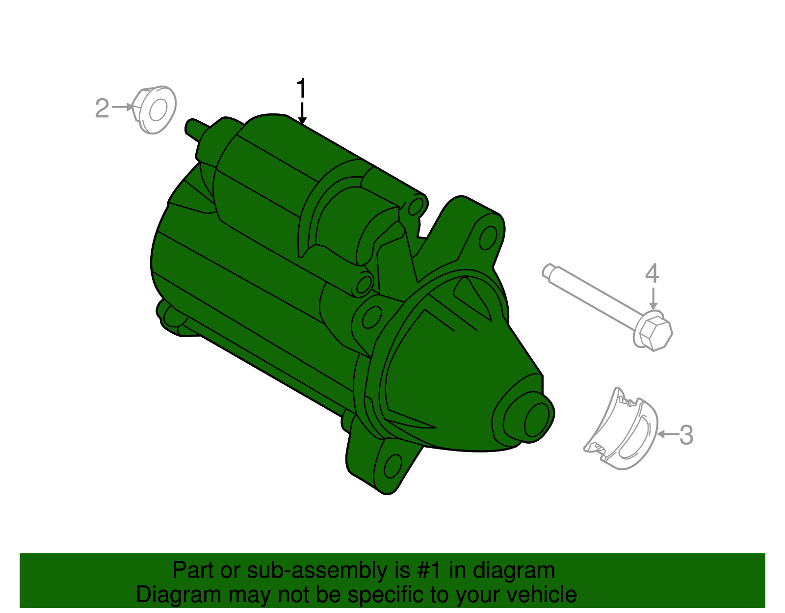 2014-2016 Ford Transit Connect | Starter | CV6Z-11002-B | Walls' Ford Parts