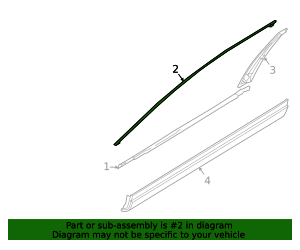 2022-2026 Genesis GV70 Frame Molding 82850-AR010 | MotorMotor