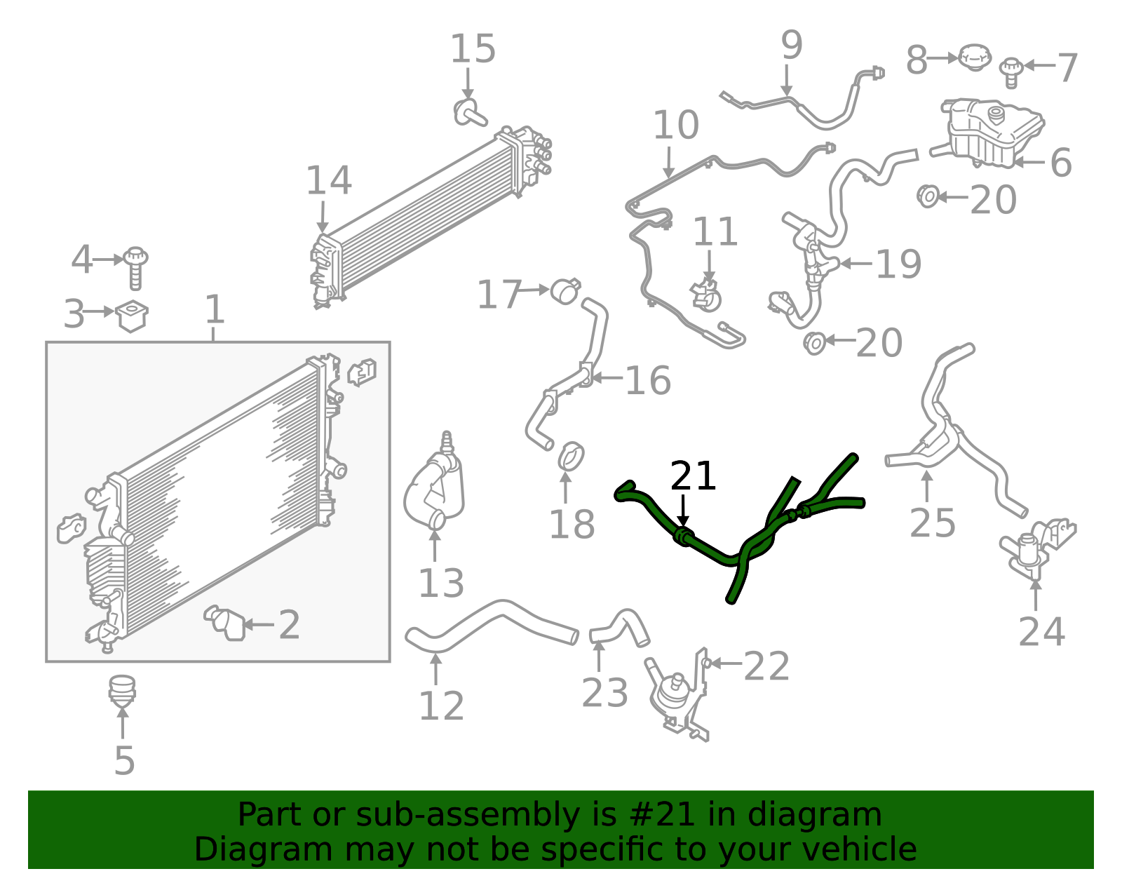 HS7Z-18472-A - 2017-2020 Ford Fusion - Heater Hose | My Ford Parts