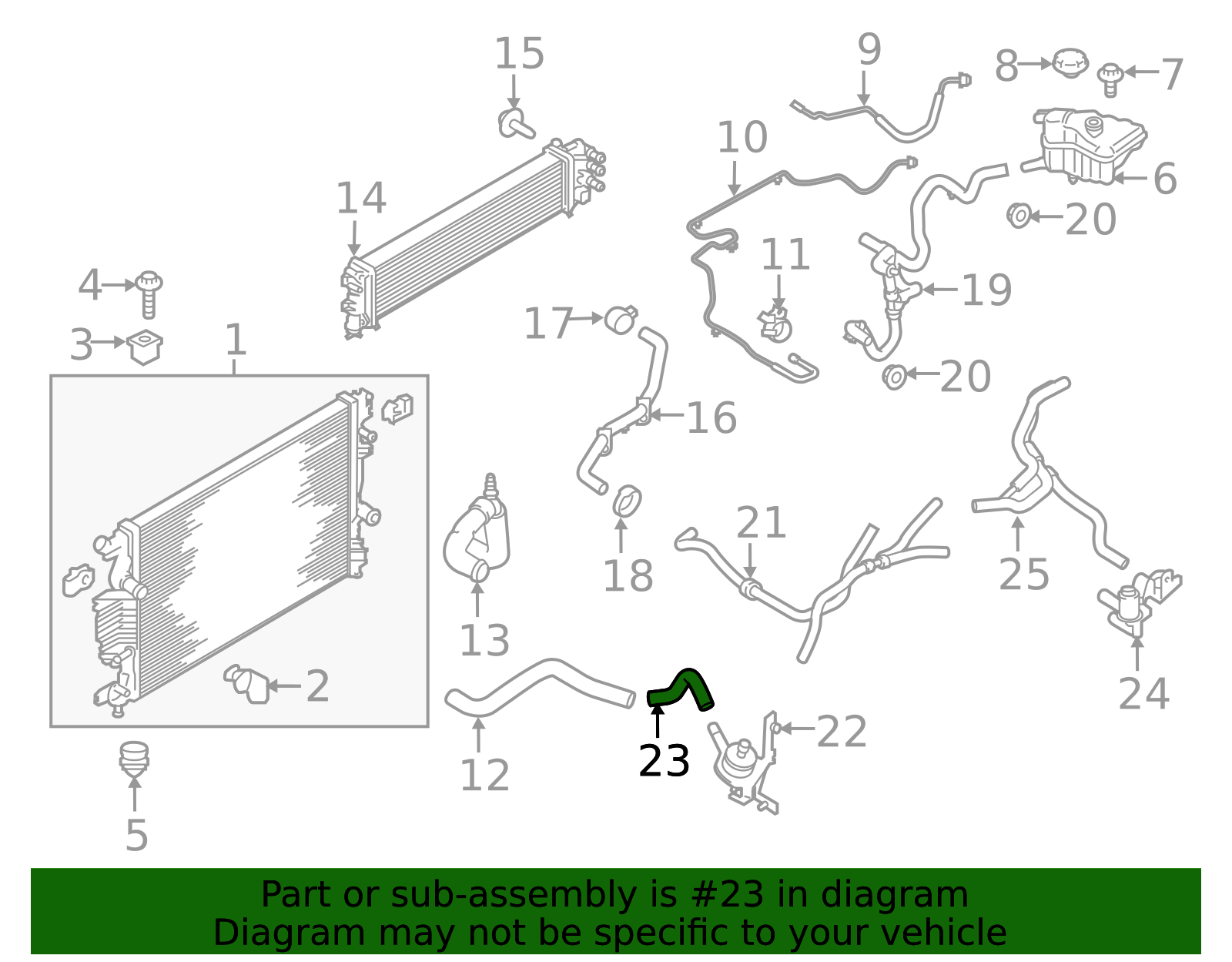 2017-2020 Ford Fusion Connector Hose HS7Z-8A577-A | Ford OEM Parts Outlet