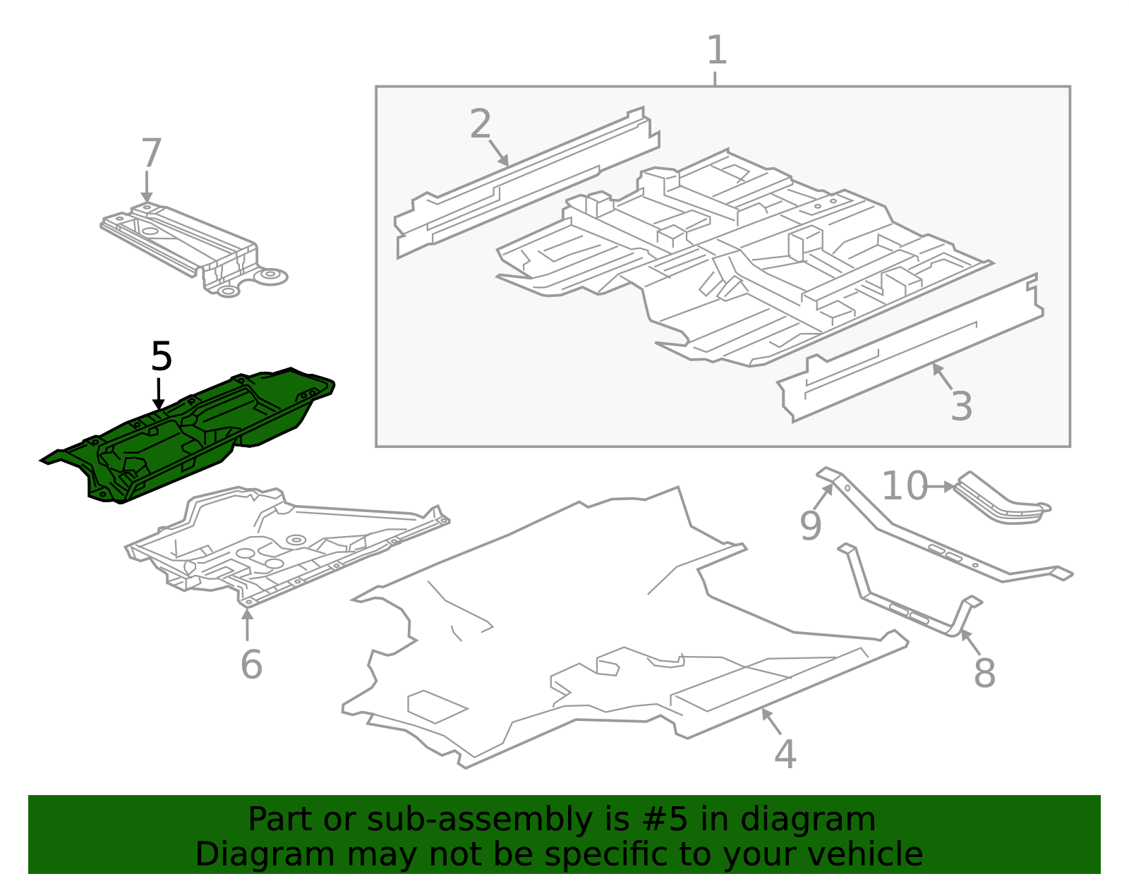 74603-TLA-A00 - 2017-2019 Honda CR-V - Cover Assembly R Middle Floor ...