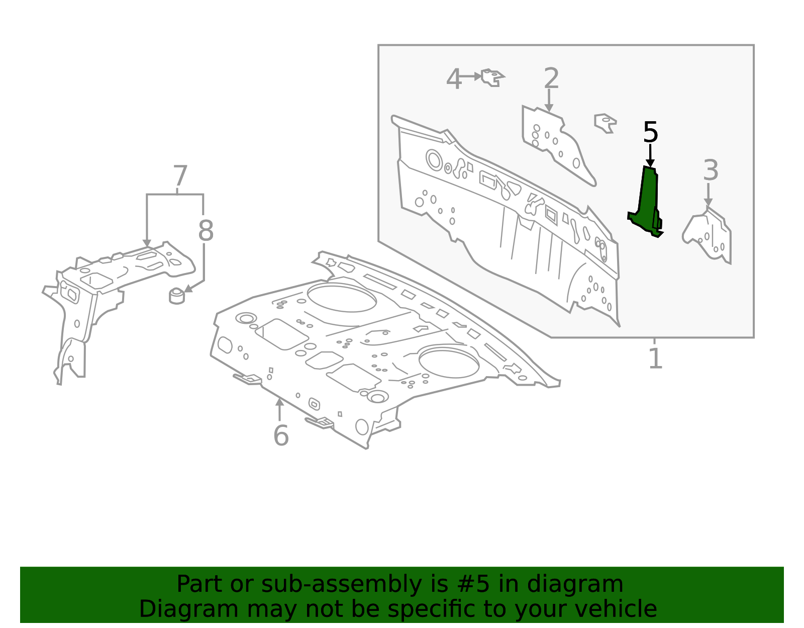 58706-02010 - High-Quality Rear Body Panel Bracket for 2014-2019 Toyota ...