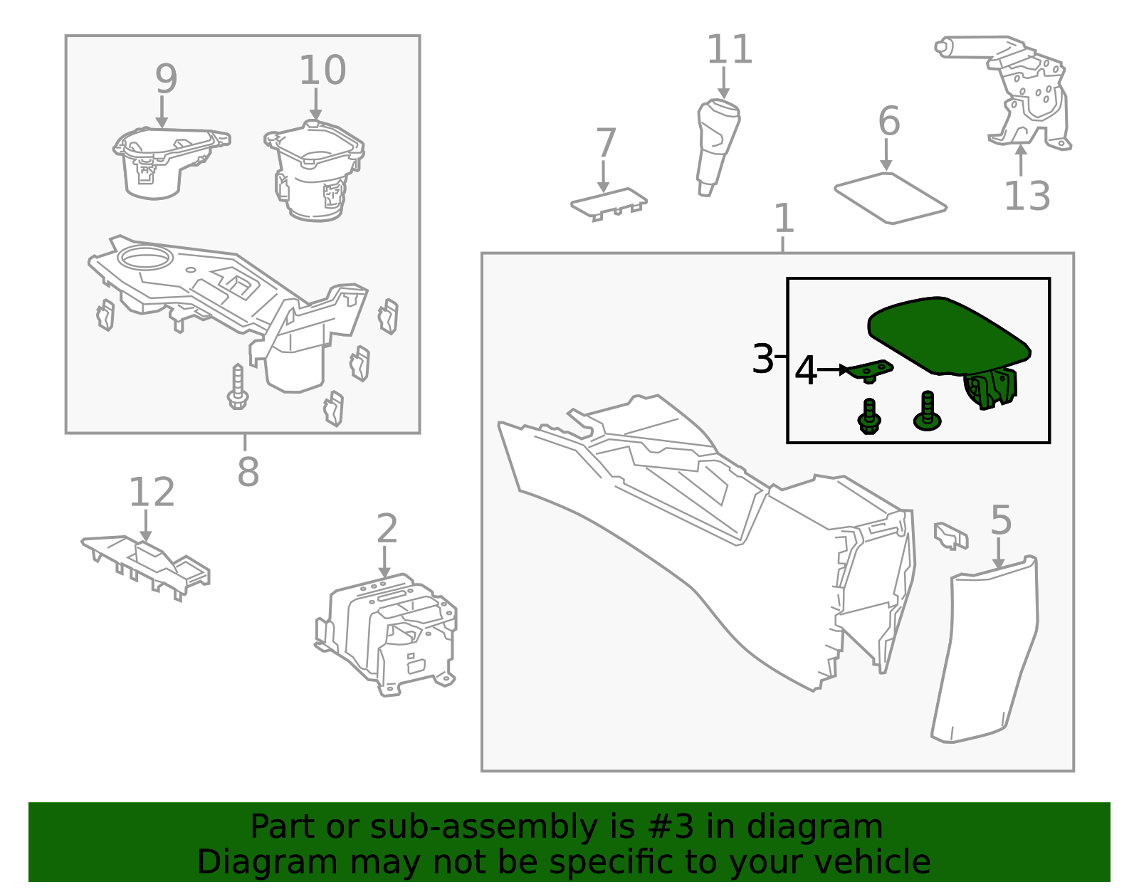 58905-0R100-C0 - High-Quality Console Armrest for AutoNation Parts