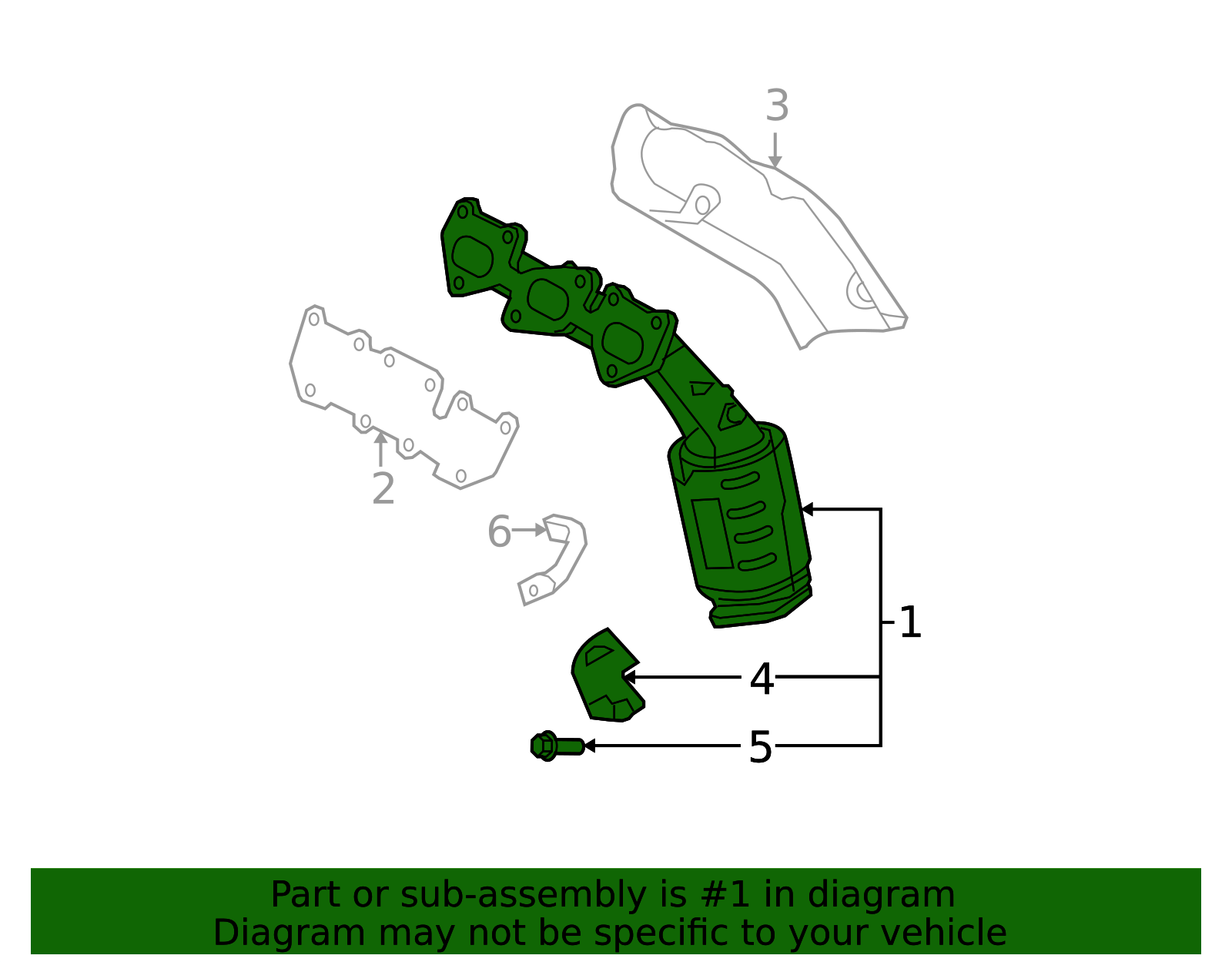 2007-2009 Kia Sorento Exhaust Manifold 28510-3C015 | QuirkParts