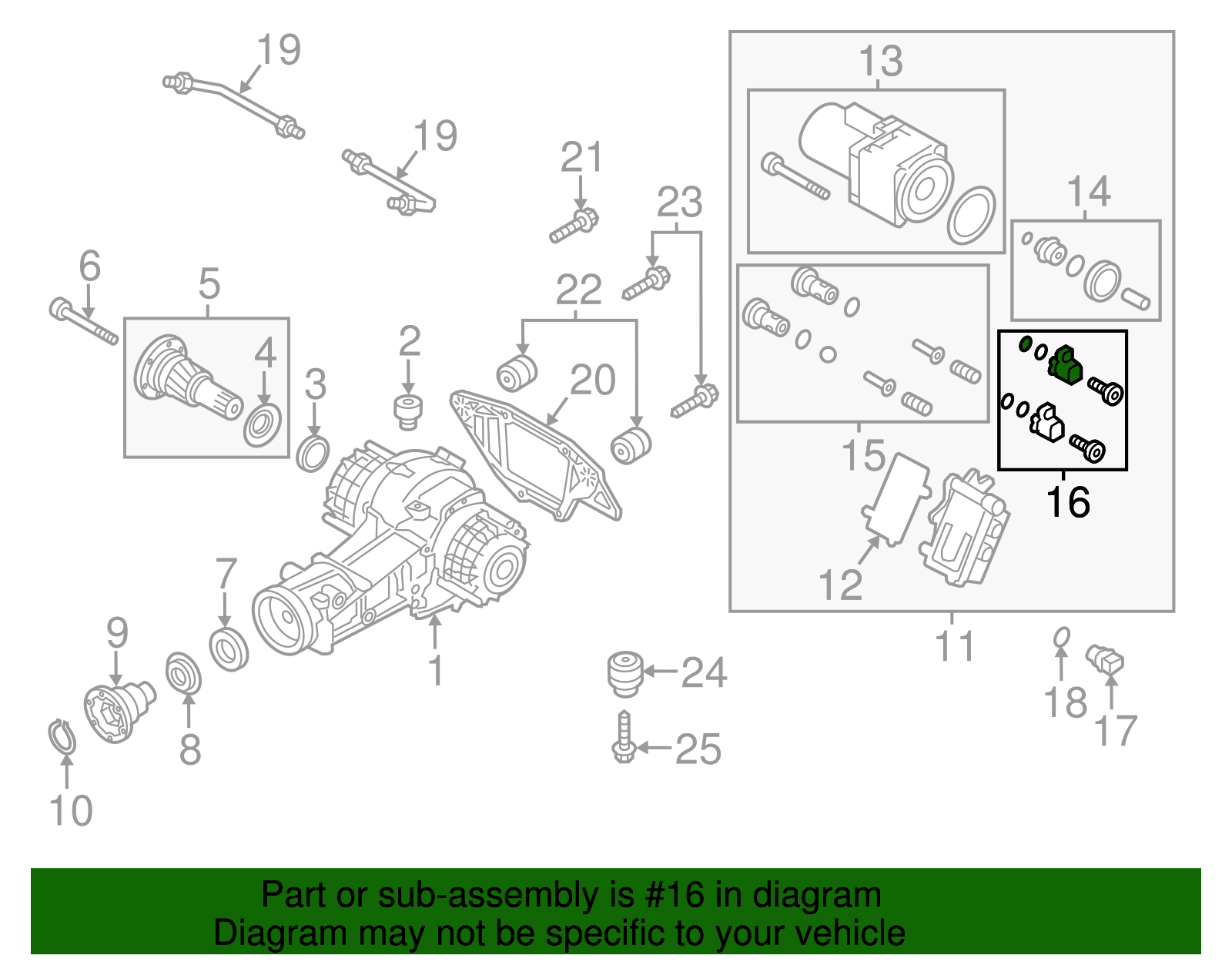 0BF-598-079 - Actuator Repair Kit 2010-2025 Audi | Audi OEM Parts Guy