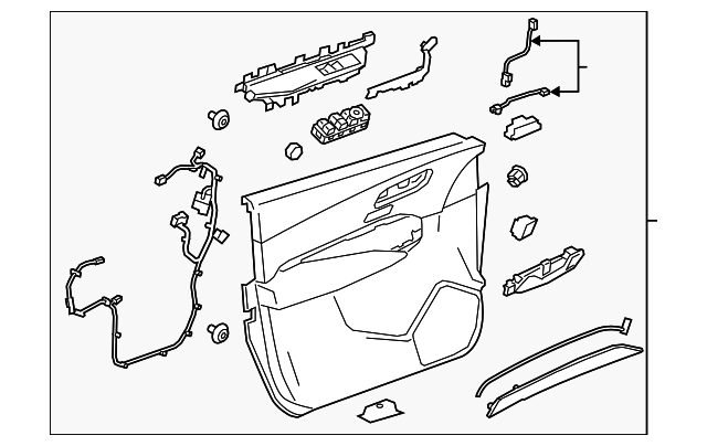 2024-2025 Cadillac XT4 Door Trim Panel 42852112 | Courtesy Parts