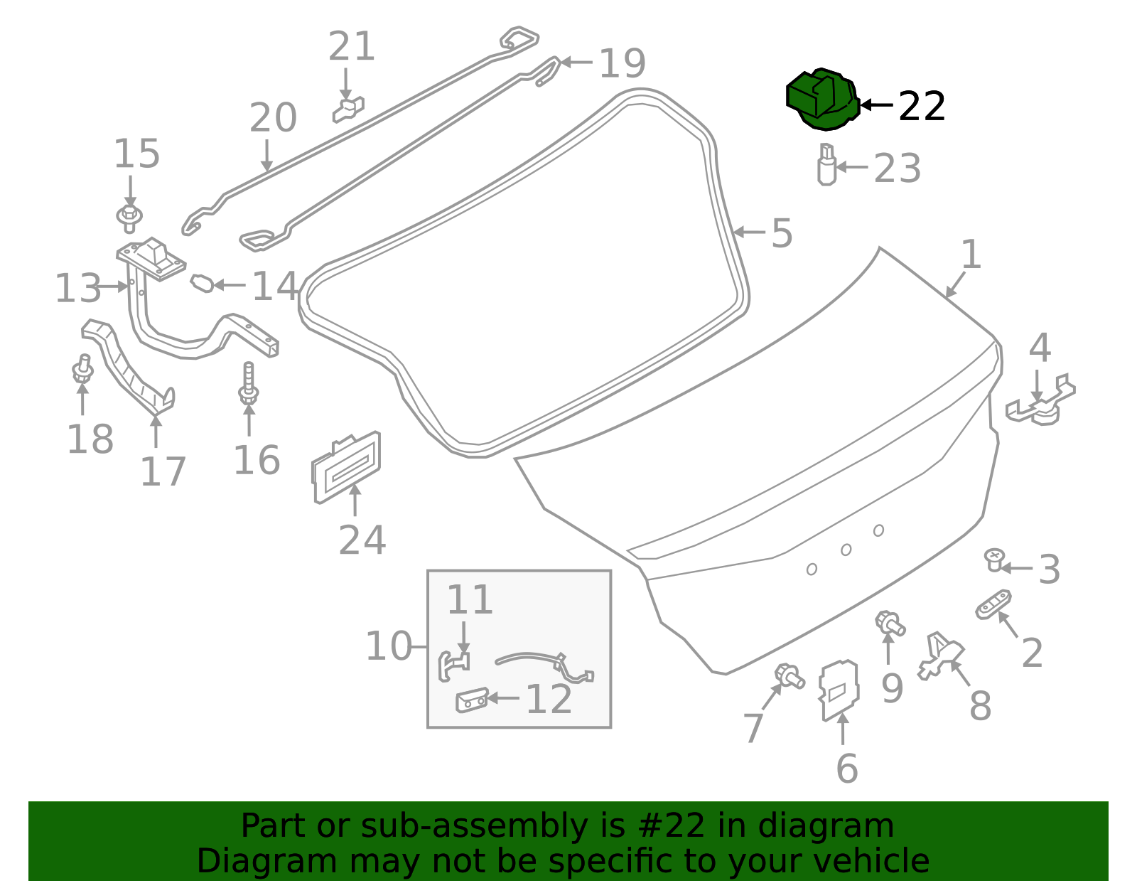 Genuine Trunk Lamp (S14 S15 R32 R33 R34 Z33 Z34 R35 +more) - 26470 ...