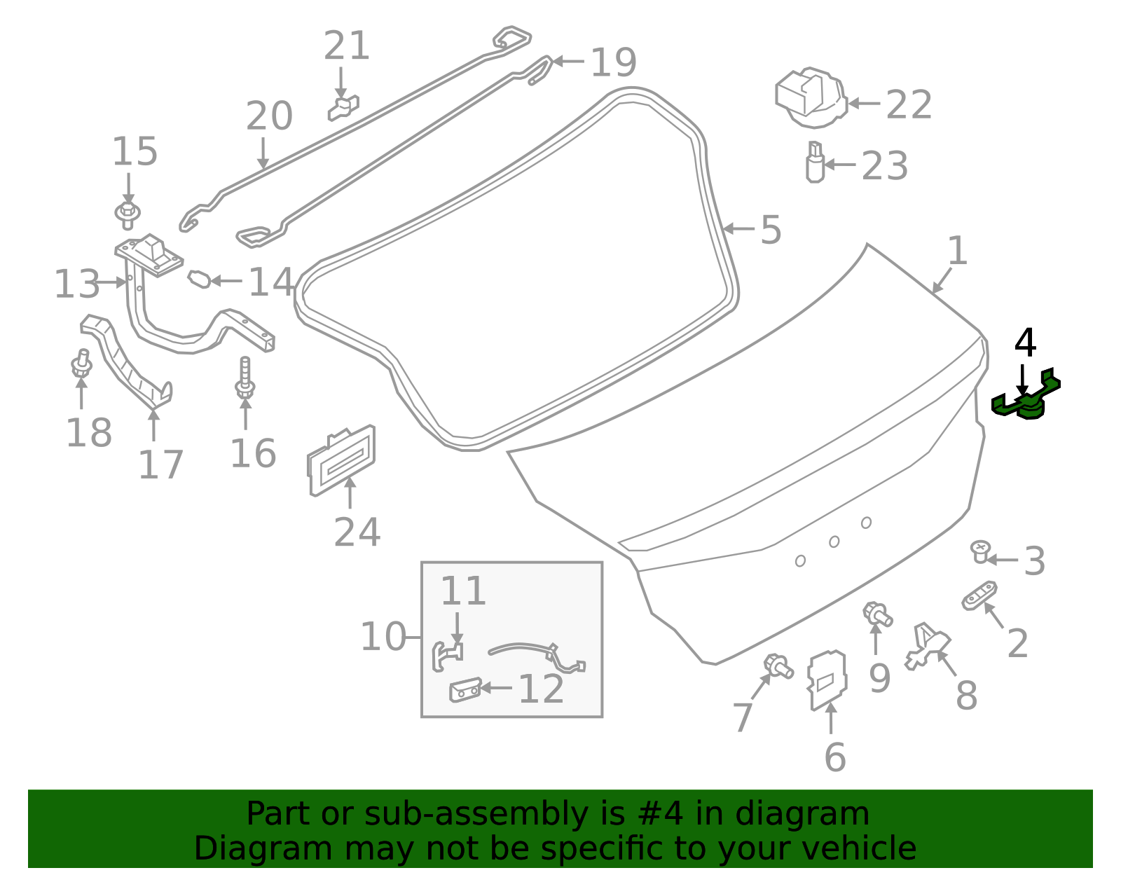 2019-2022 Nissan Altima Damper 90870-6CA0A | Nissan Parts Central