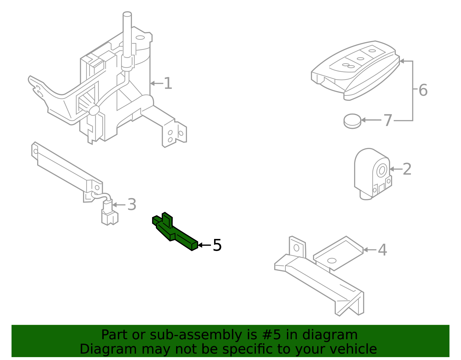 Hyundai - 95460-L1200 - Keyless Entry Antenna - 2020-2025 Hyundai | OEM ...