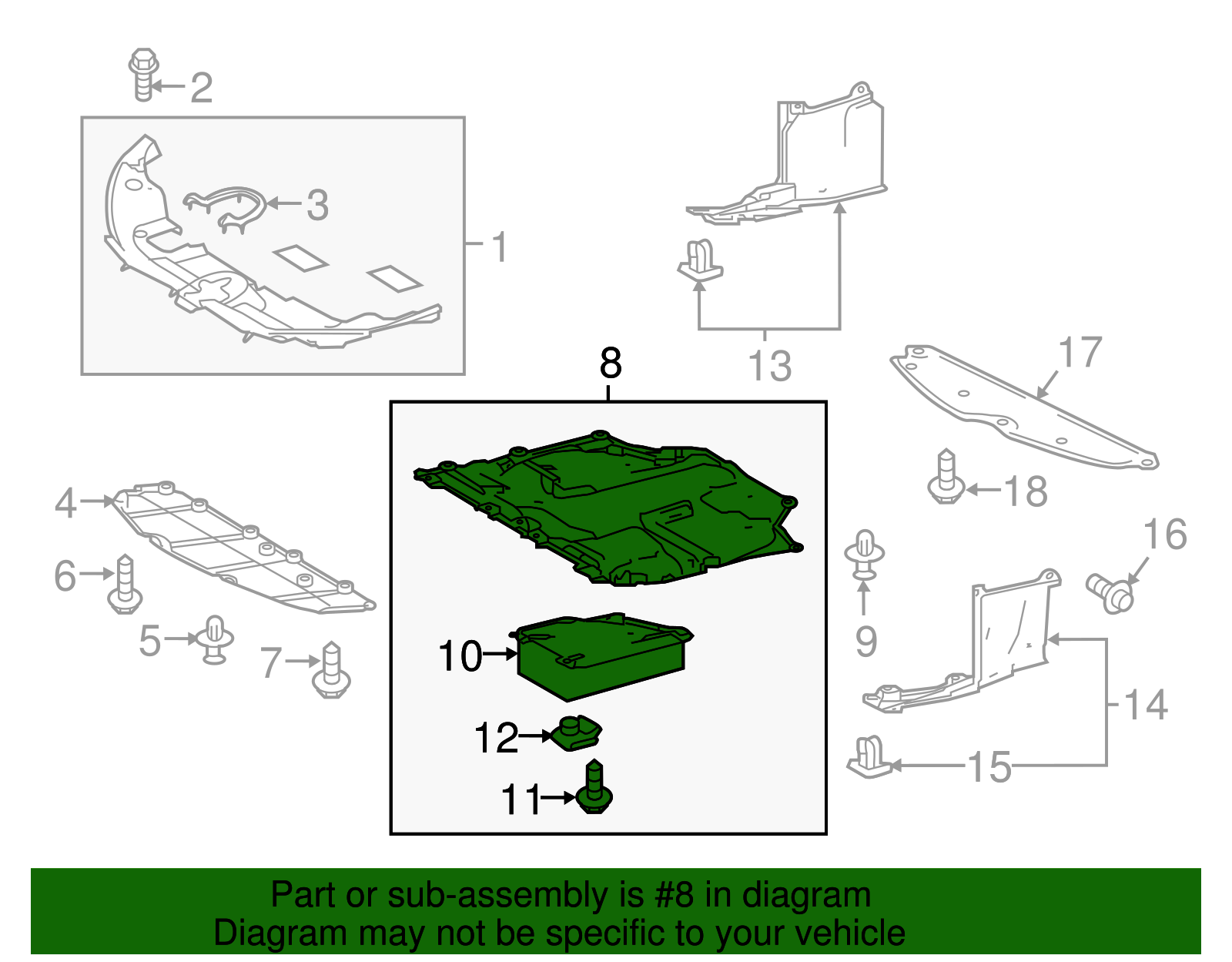 51410-47071 - Lower Shield 2020-2022 Toyota Prius Prime | Brantford ...