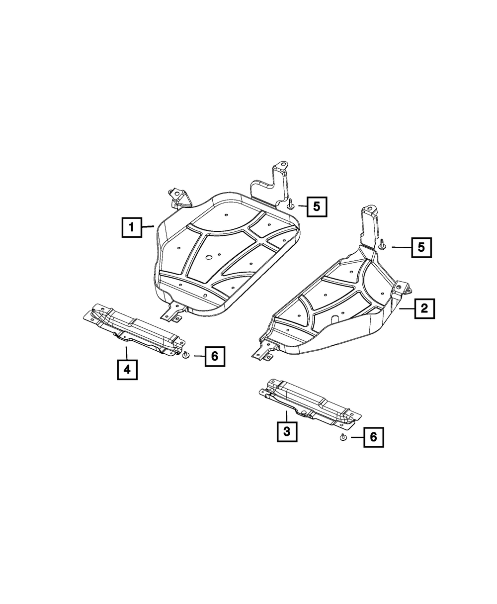2014-2023 Jeep Cherokee Fuel Tank Skid Plate, Left 68149785AC | Miracle ...