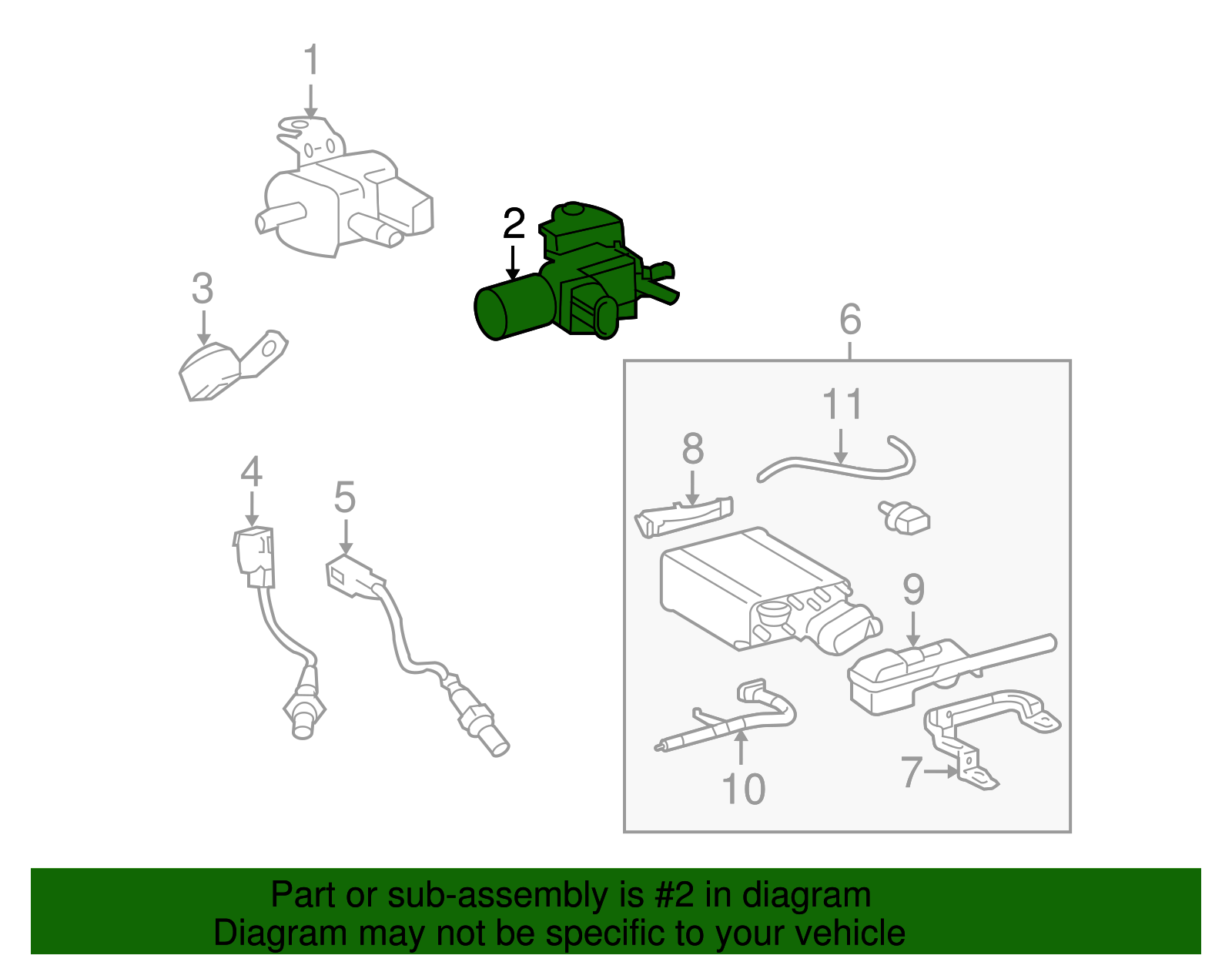 2007-2022 Toyota 2007-2022 Toyota - Valve Assembly, Vacuum Switching ...