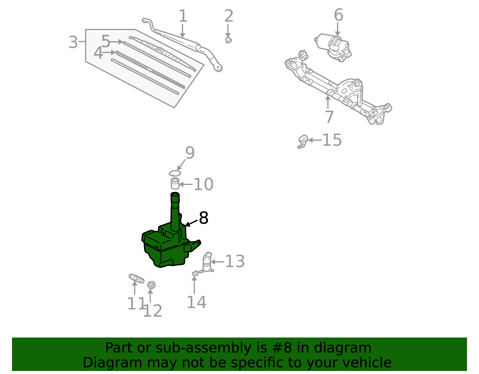 1992-2001 Toyota Camry Washer Reservoir 85315-AA020 | MotorMotor