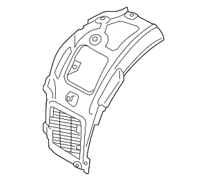 51717374735 - 2019-2025 BMW Fender Liner (51-71-7-374-735) | BMW of ...