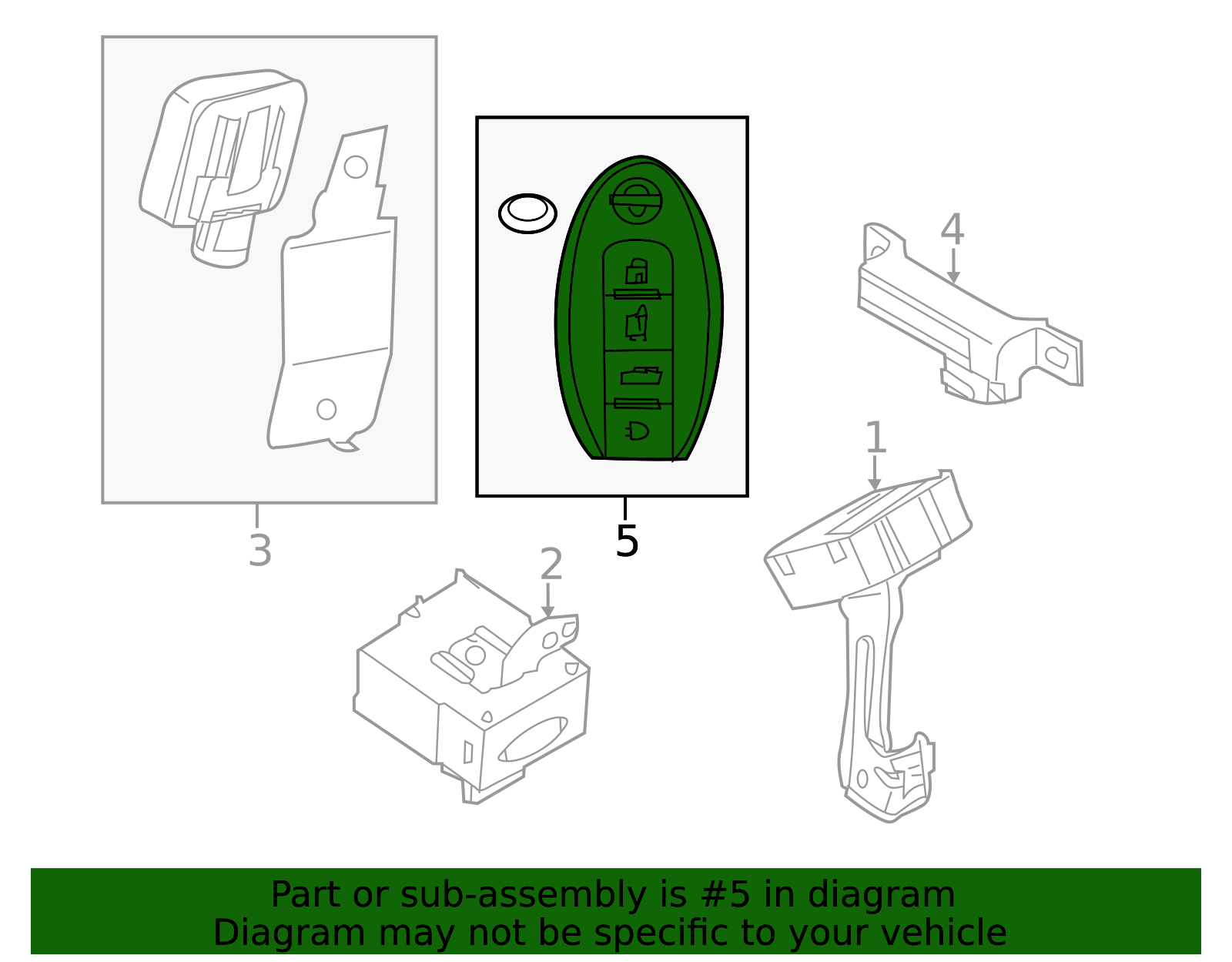 285E3-1AA7A - Remote Control Key Fob 2009-2014 Nissan | Official Nissan ...