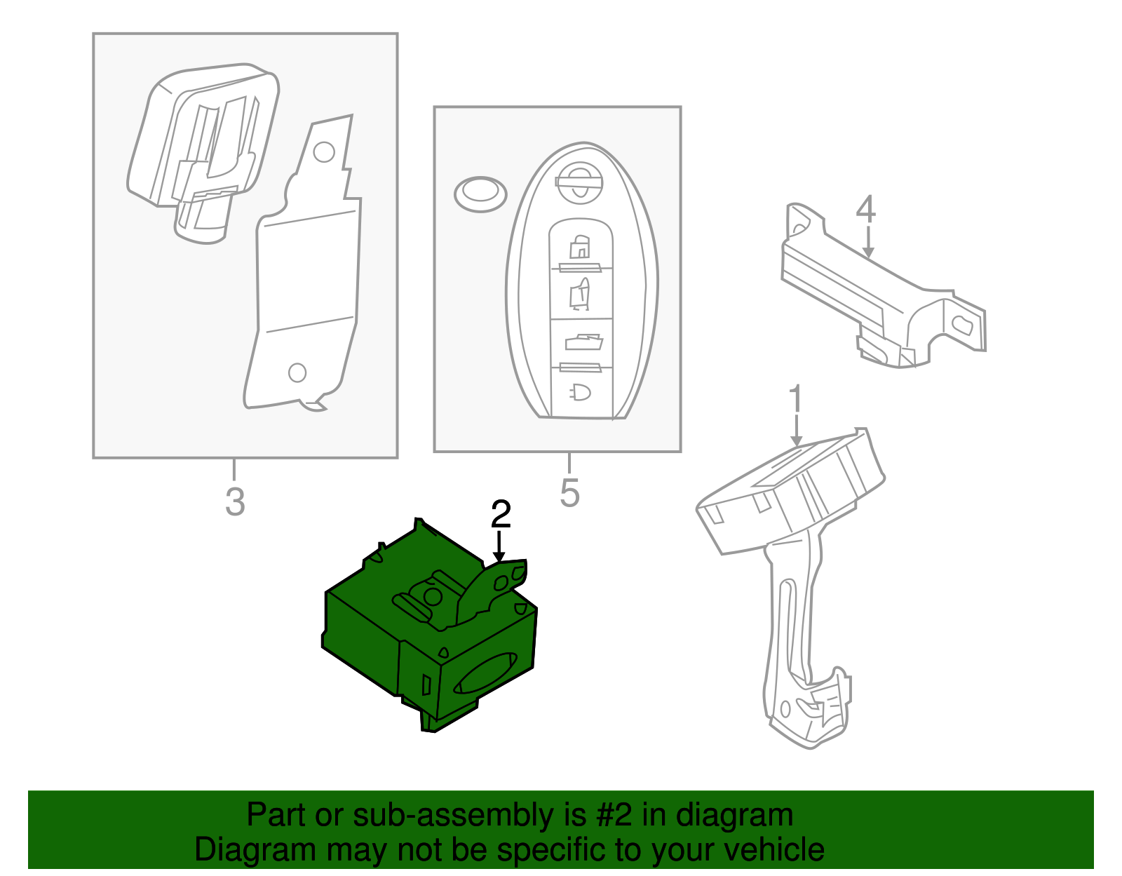 Genuine Intelligent Key Card Slot (z51 Murano) - 285F5-1AA0A ...