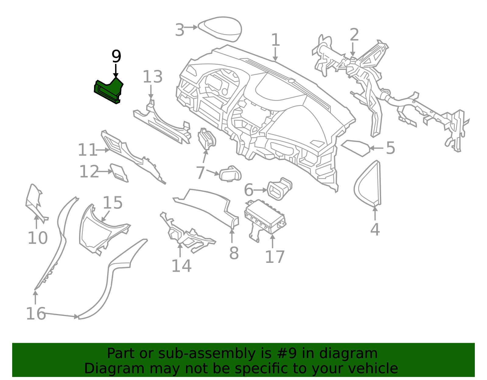 2011-2013 Hyundai Trim Molding 84730-3Y000-RAS | MotorMotor