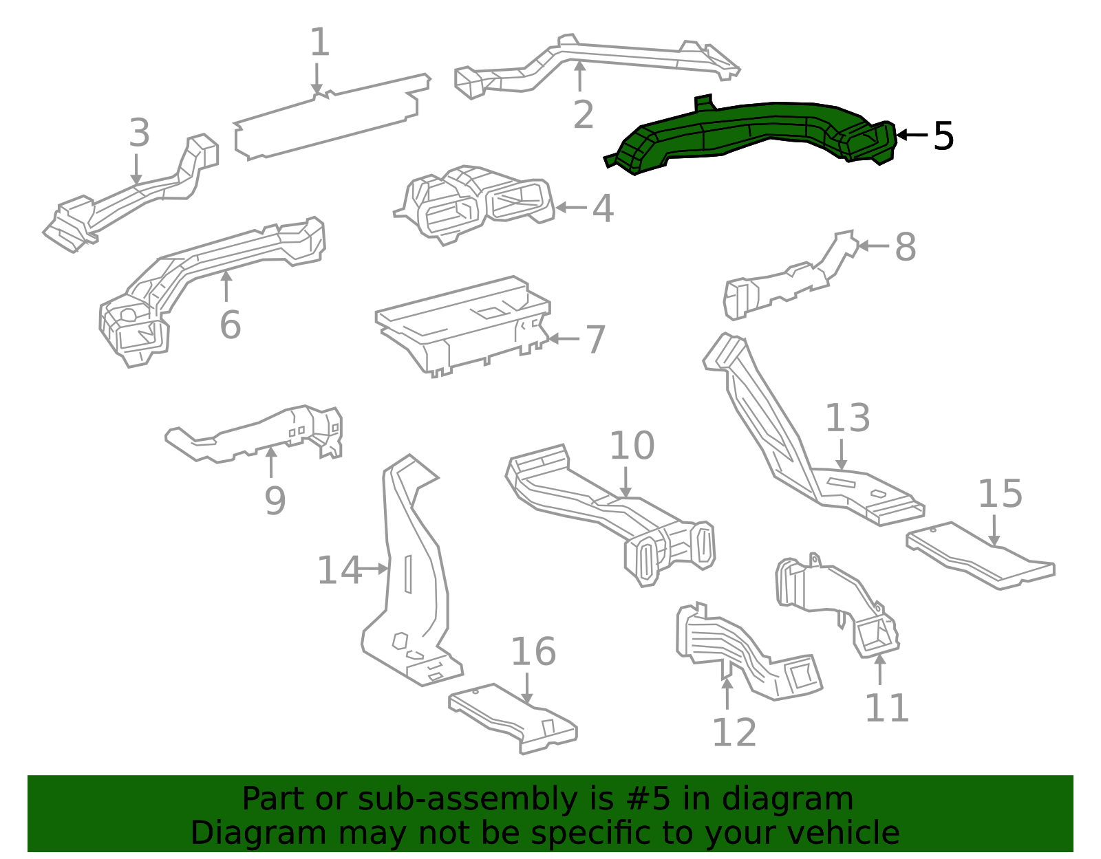 55845-06160 - High-Quality Outlet Duct for 2018-2024 Toyota Camry ...
