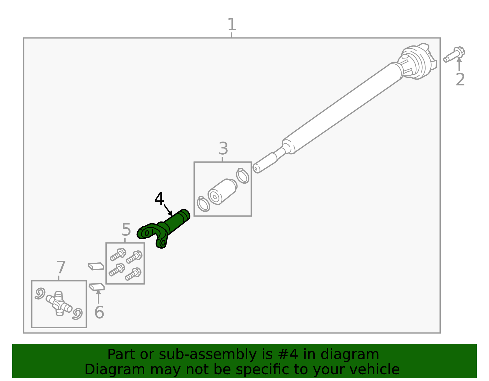2007-2025 Ford Drive Shaft Slip Yoke 5C3Z-4841-BA | Awesome Parts Ford
