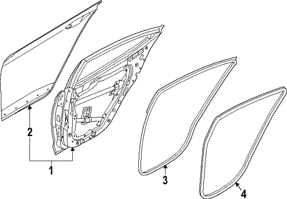 2022-2024 Hyundai Ioniq 5 Door Weather-Strip 83140-GI000 | MotorMotor