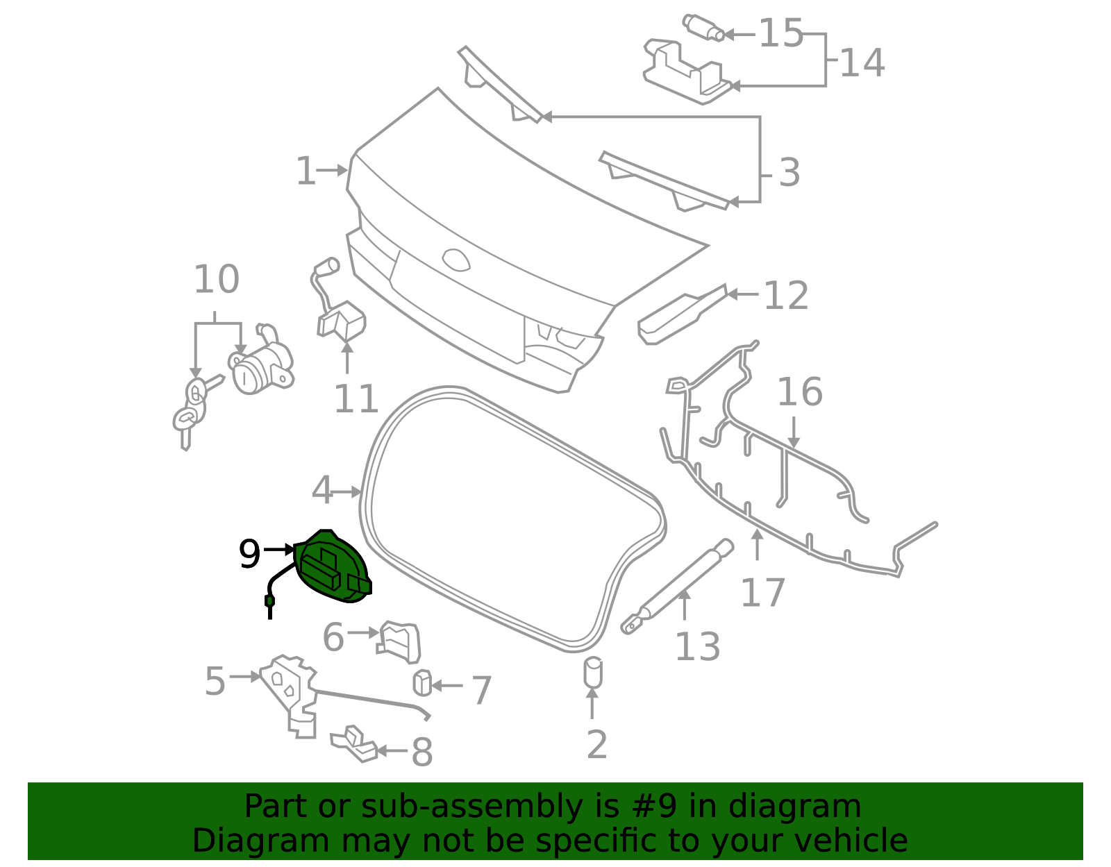 2006-2010 Hyundai Sonata Inside Release 81240-3K000 | MotorMotor