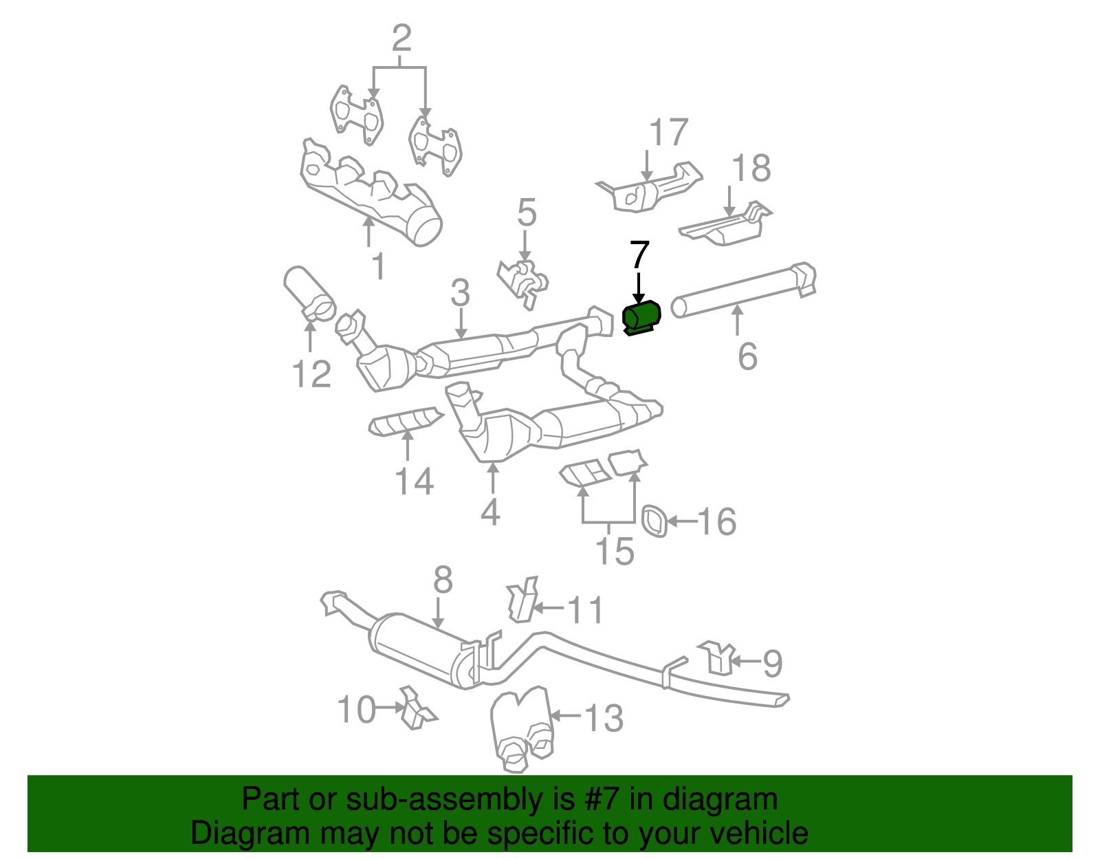 2004-2008 Ford | Extension Pipe Clamp | 4L3Z-5A231-AA | Walls' Ford Parts