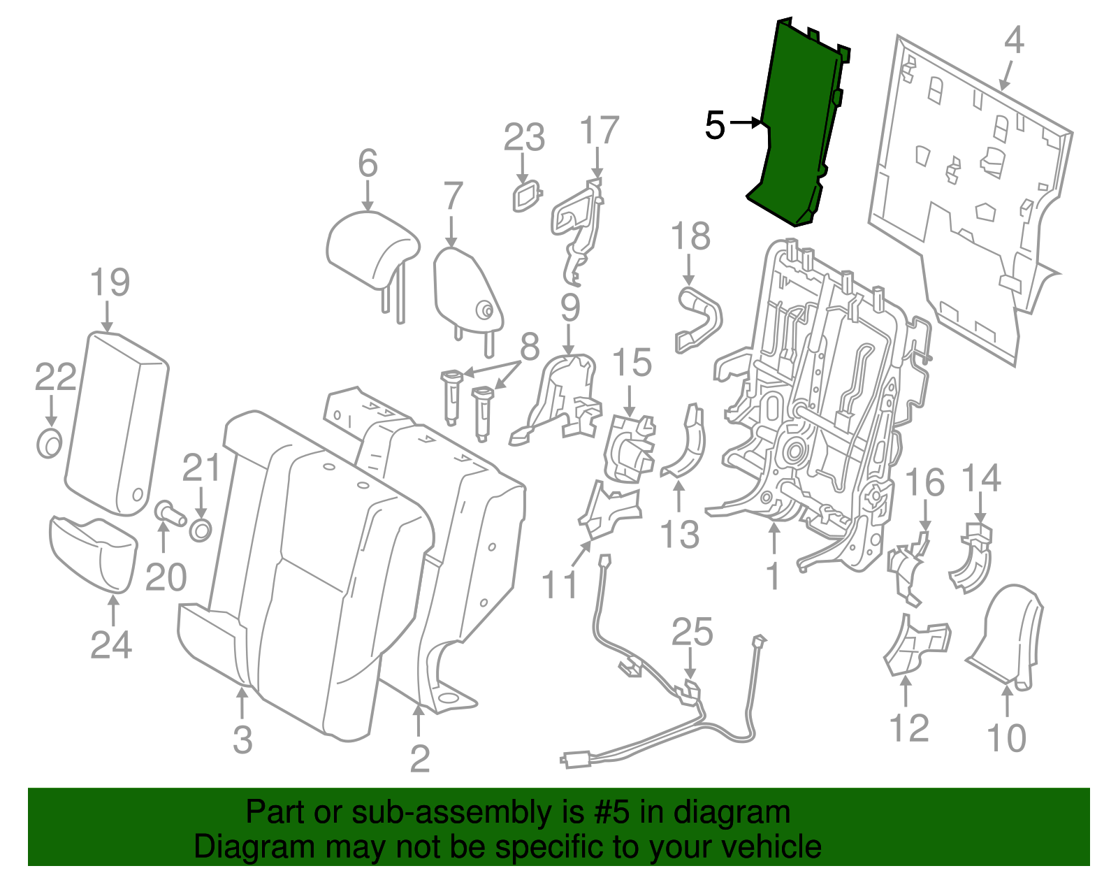 2016-2018 Toyota RAV4 2016-2018 Toyota RAV4 - Back Panel Cover 79157 ...