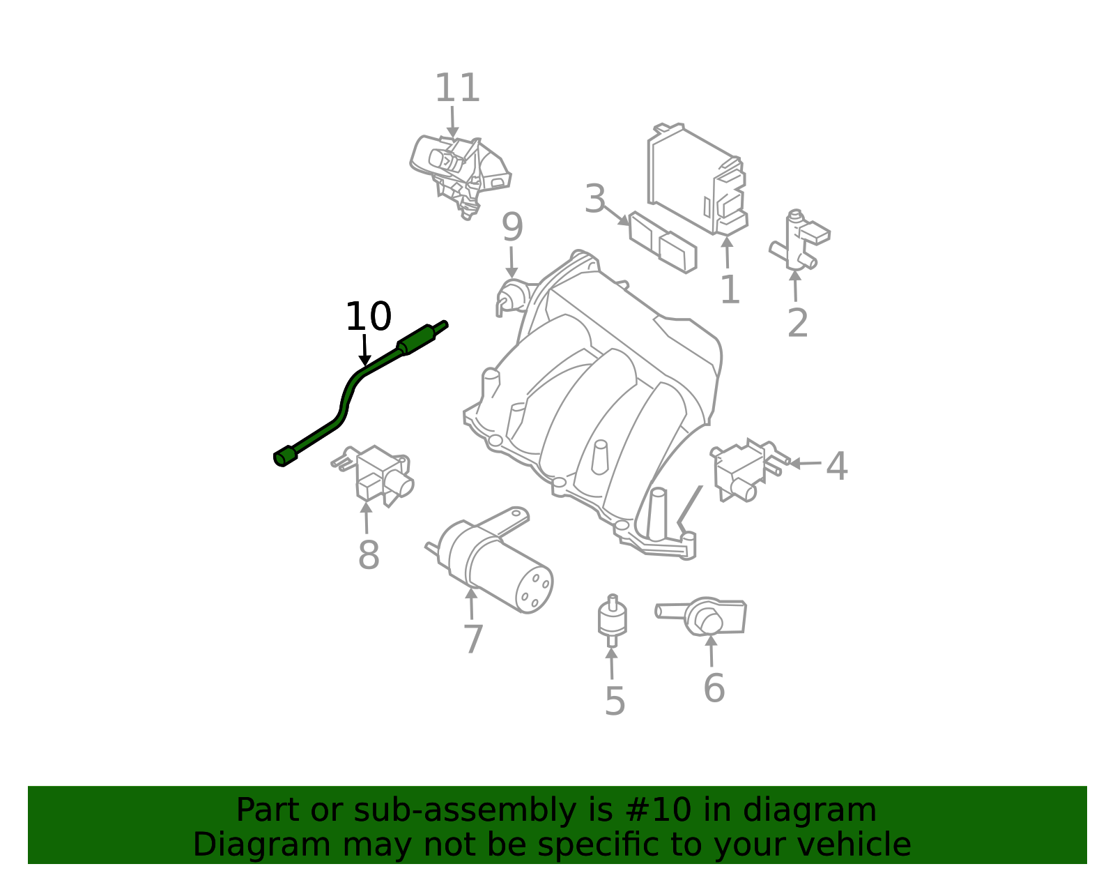 22690-2A000 - Oxygen Sensor 2003 Nissan Murano | Official Nissan Parts ...
