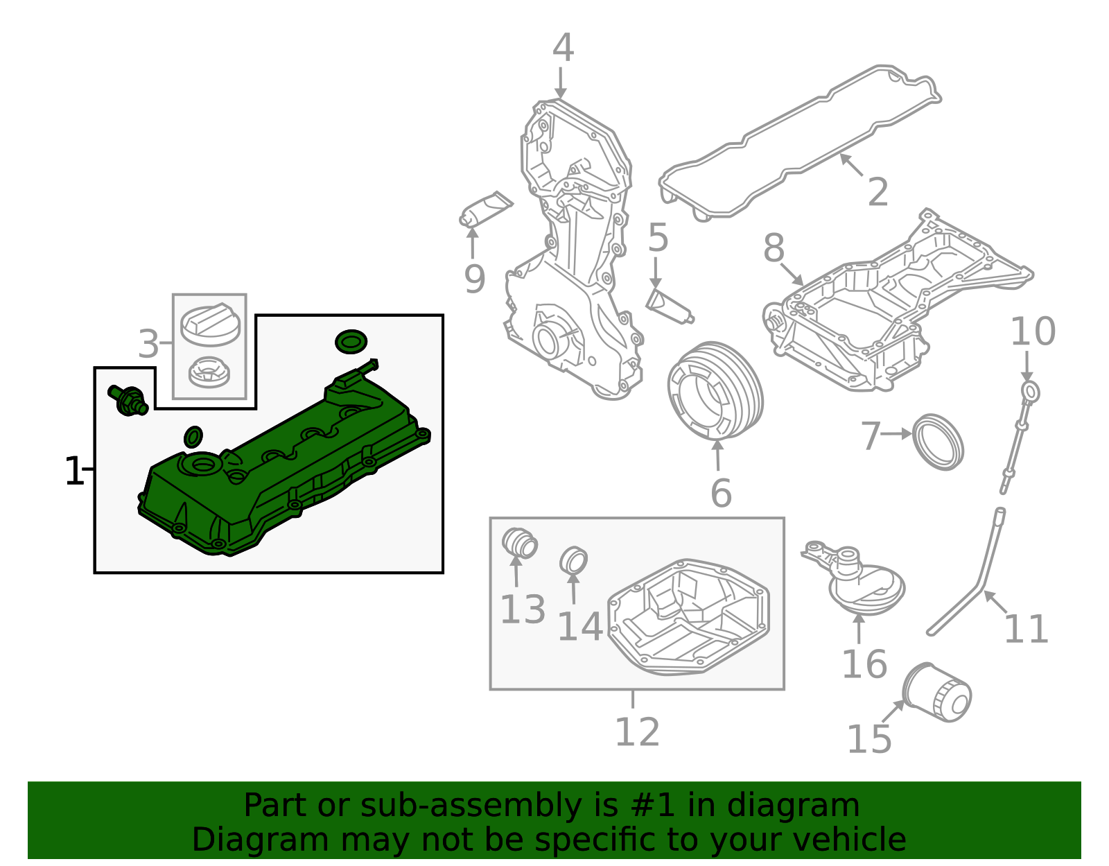 13264-JA00A - Valve Cover - 2007-2013 Nissan | Nissan OEM Parts Direct