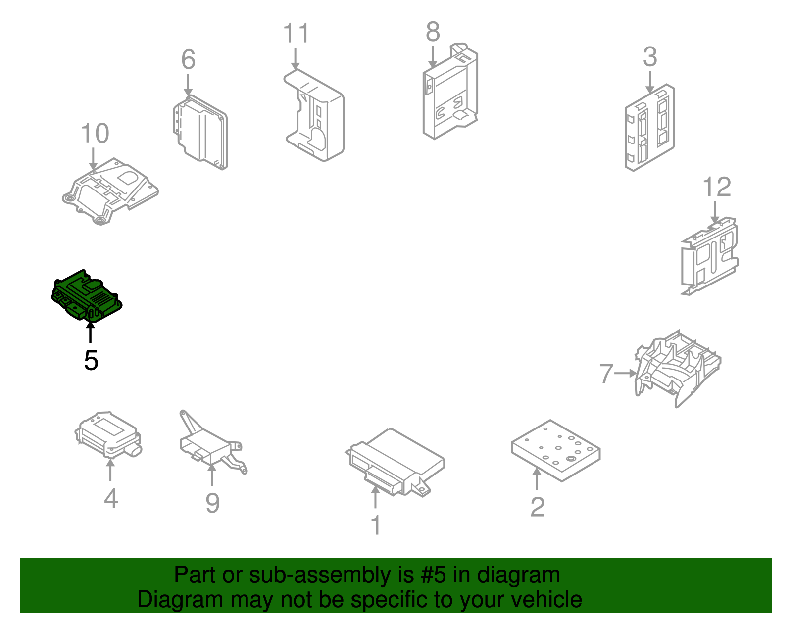 2008-2015 Audi Control Module 8K0-907-144-E | OEM Parts Online