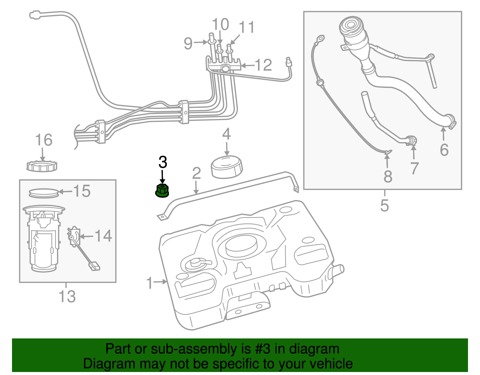 2005-2021 Mopar Hinge Nut 68065741AA | Mopar Parts Canada