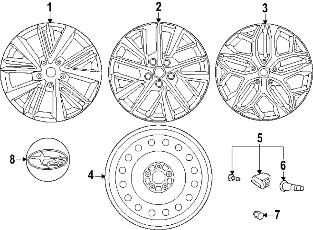 28111VC050 - 2024 Subaru WRX - Wheel, Alloy | OEM Subaru Parts Center