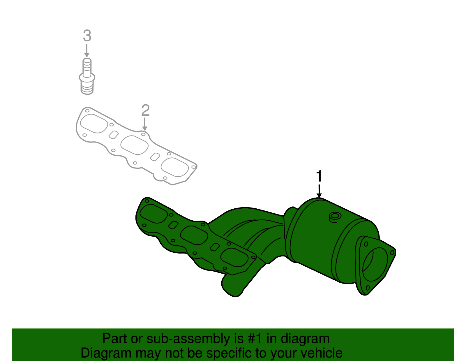2012-2016 Porsche 911 Mnfd W/Converter 991-113-412-AX | Gaudin Porsche ...