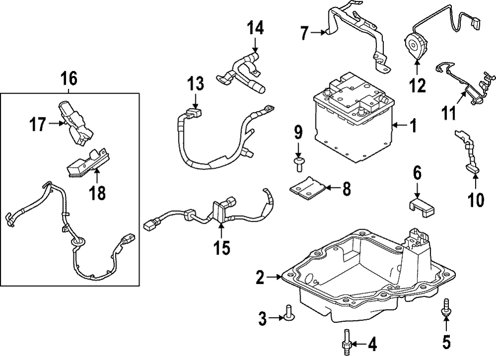 2022-2025 Land Rover Vehicle Battery LR189721 | OEM Parts Online
