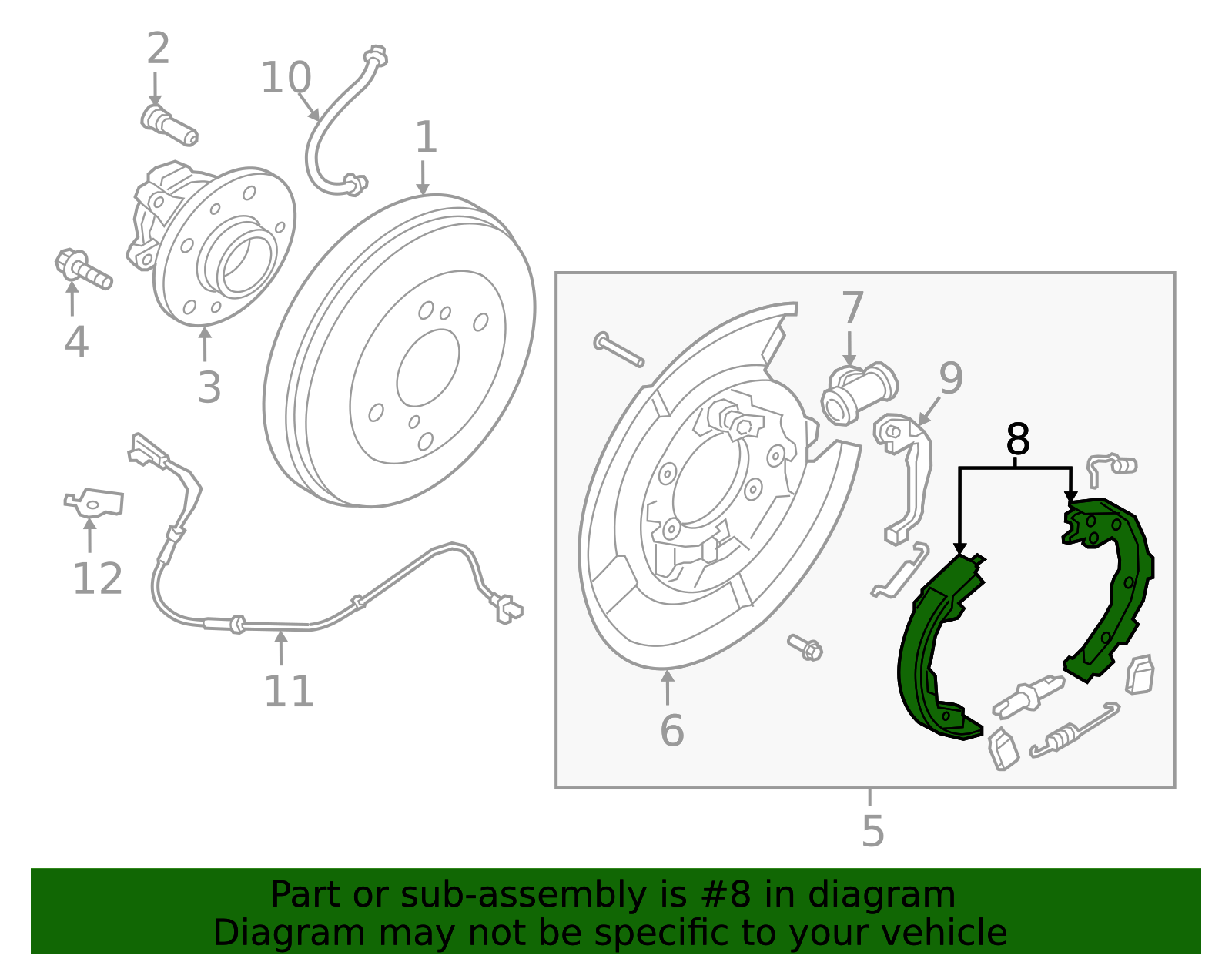 D4060-5RFMA - Brake Shoes 2018-2024 Nissan | Nissan Parts & Accessories ...