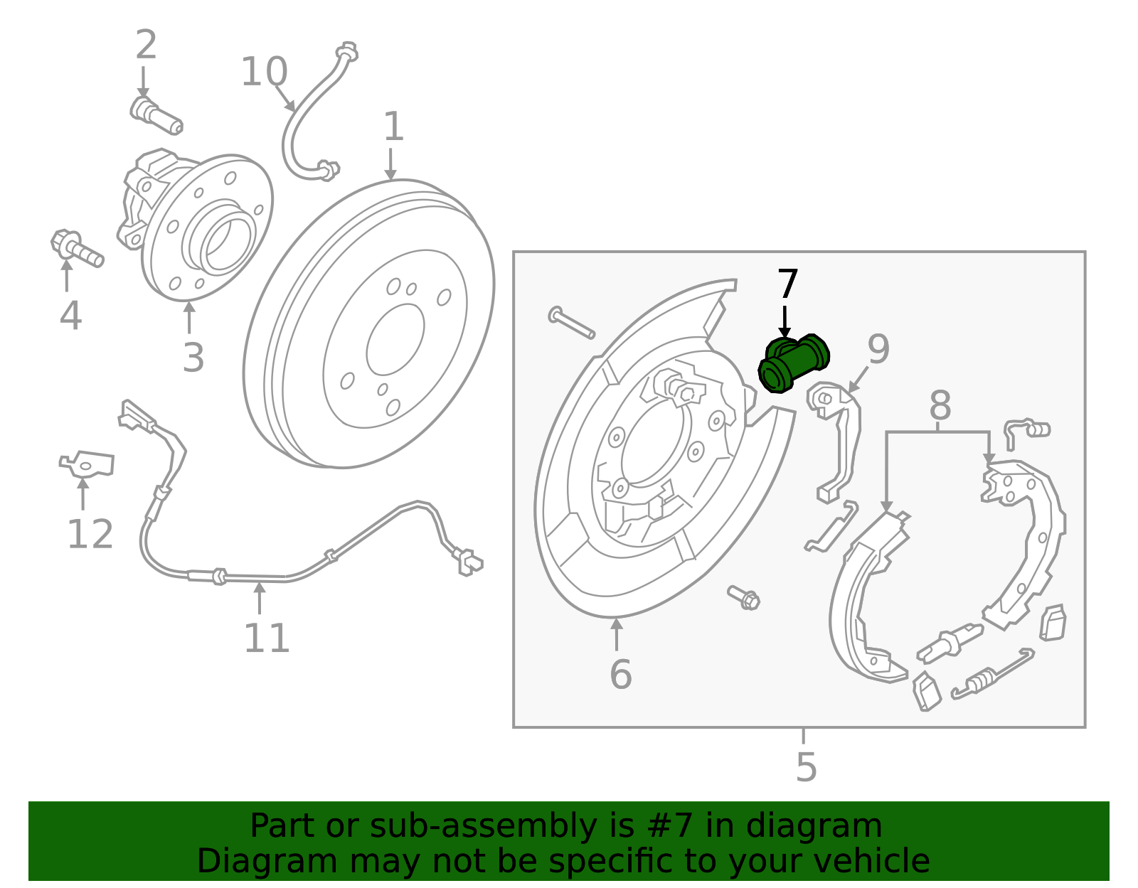 2018-2025 Nissan Wheel Cylinder 44100-5RF0A | OEM Parts Online