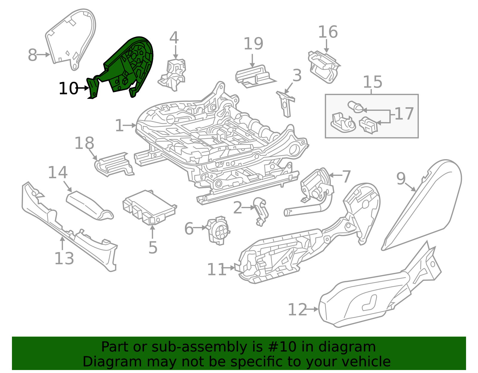 205-918-03-16-9051 - Mercedes-Benz Inner Cover Reinforcement 2015-2025 ...