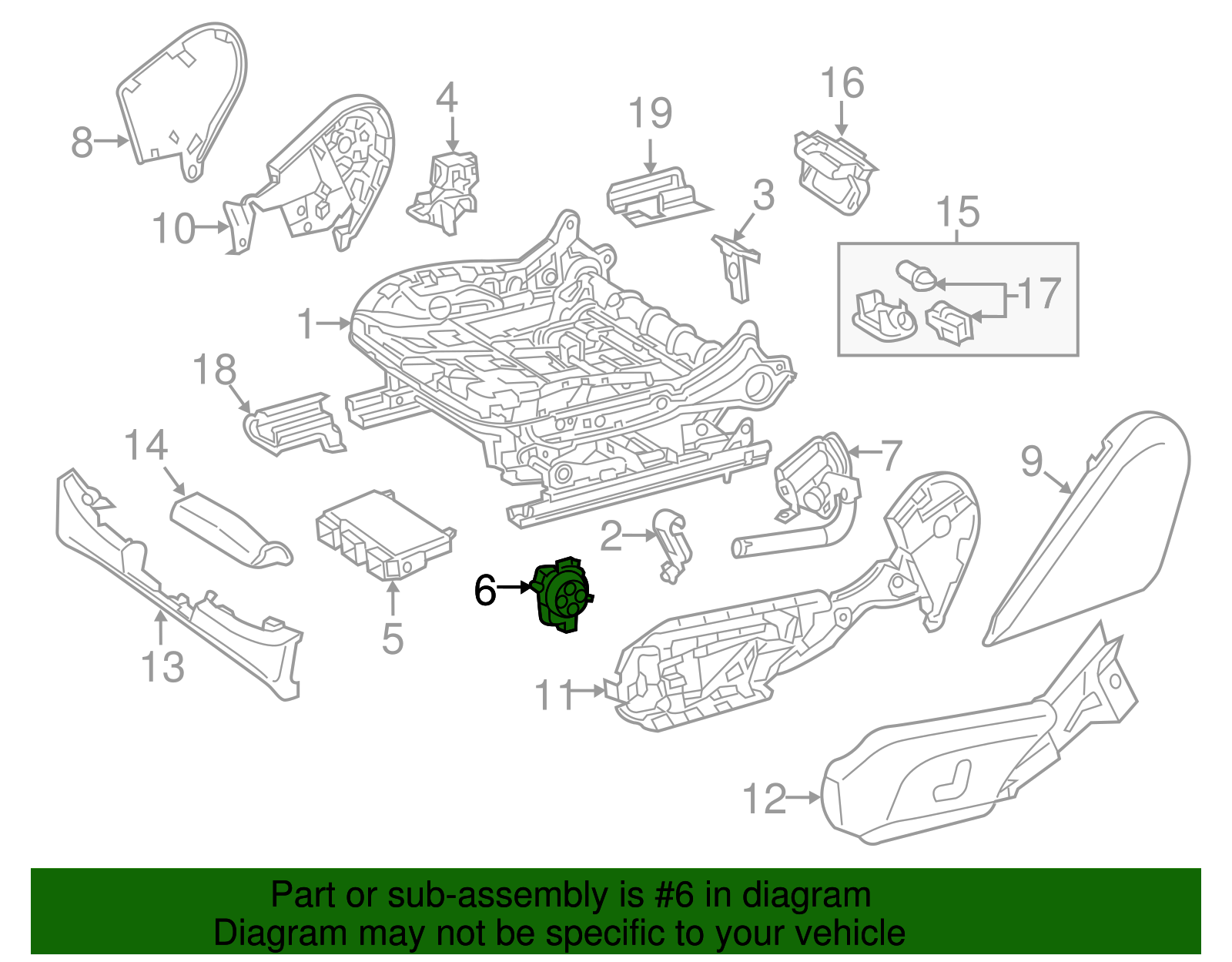 205-905-76-03-9051 - Lumbar Switch 2010-2025 Mercedes-Benz | Mercedes ...