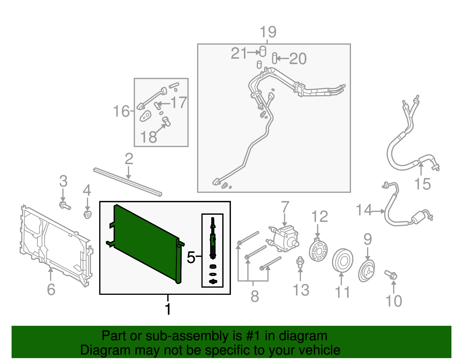 2007-2016 Ford Condenser AL1Z-19712-B | OEM Parts Online