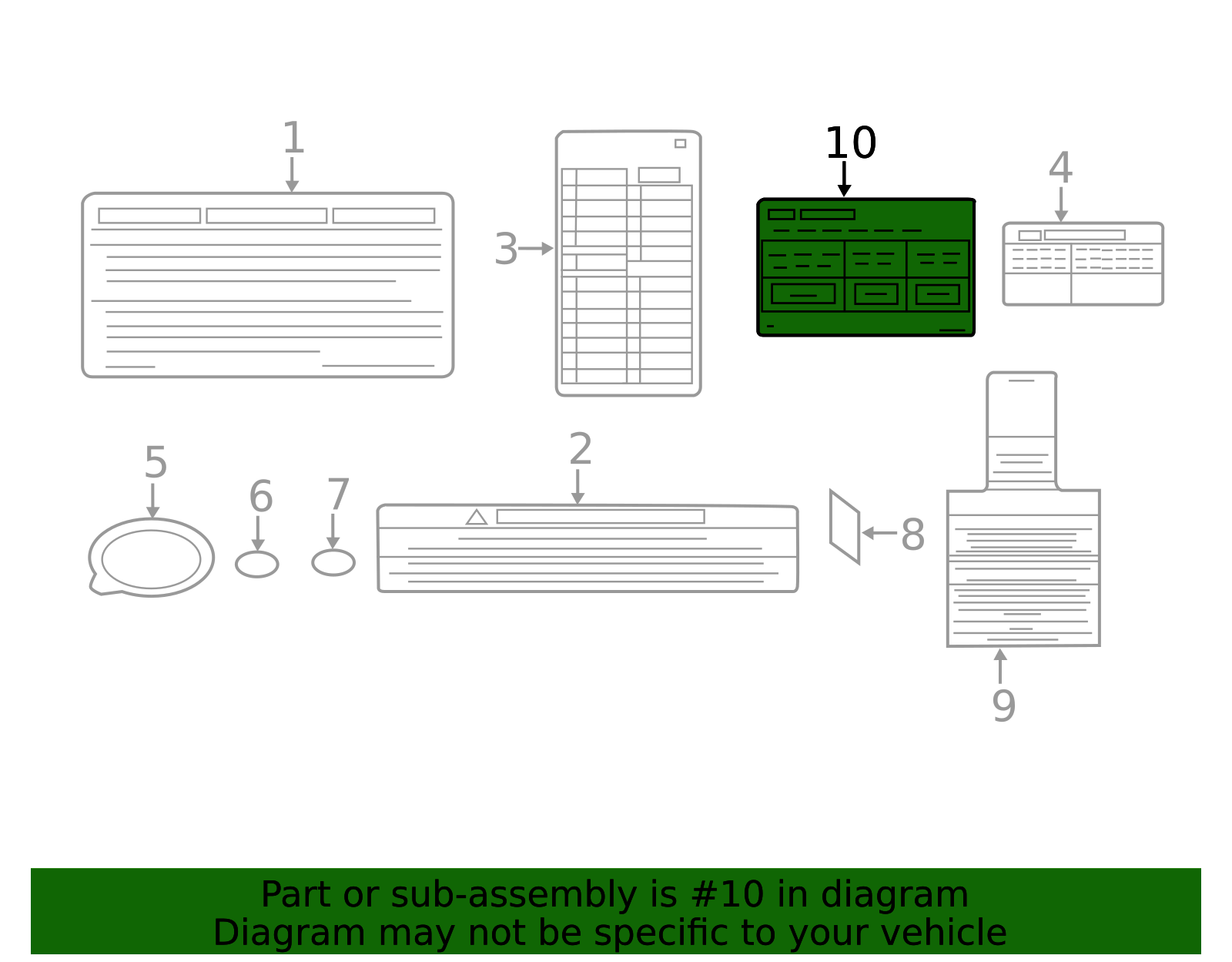 99090-5ZV0C - Tire Information Label Official Nissan Parts Store